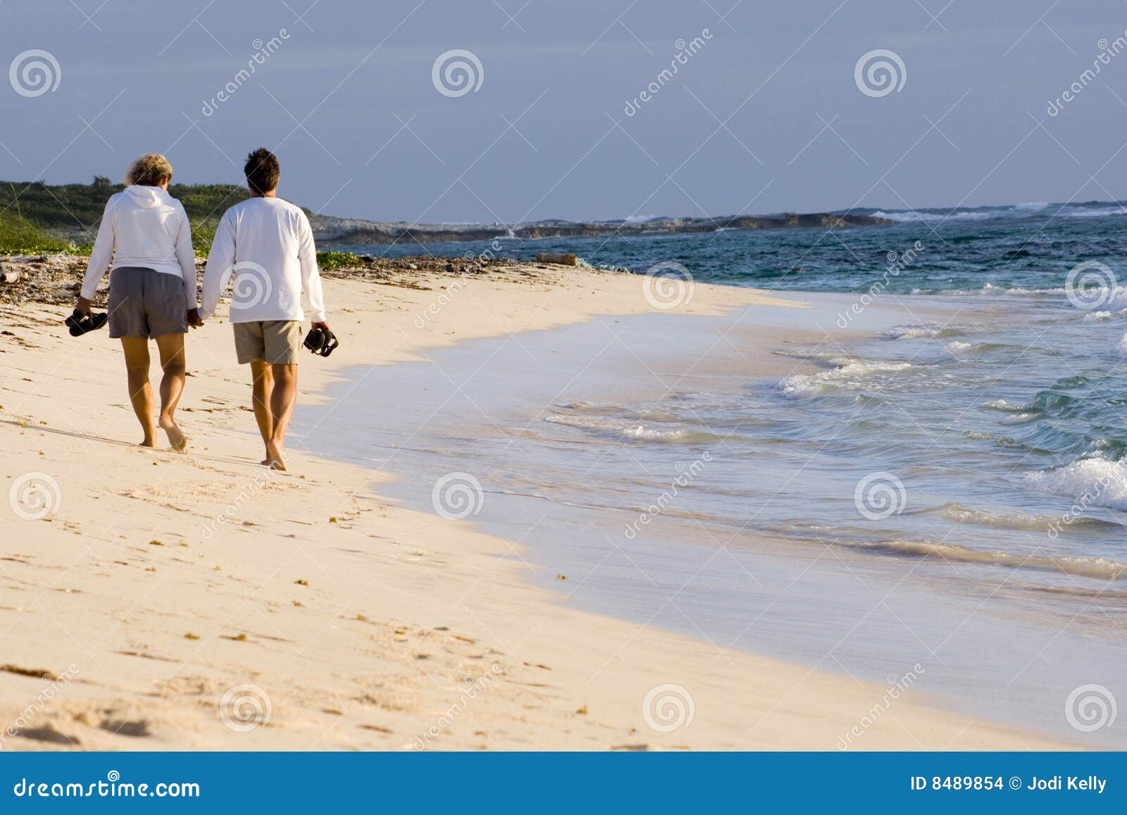 Beach walk 2 stock photo. Image of hiking, early, beach - 8489854