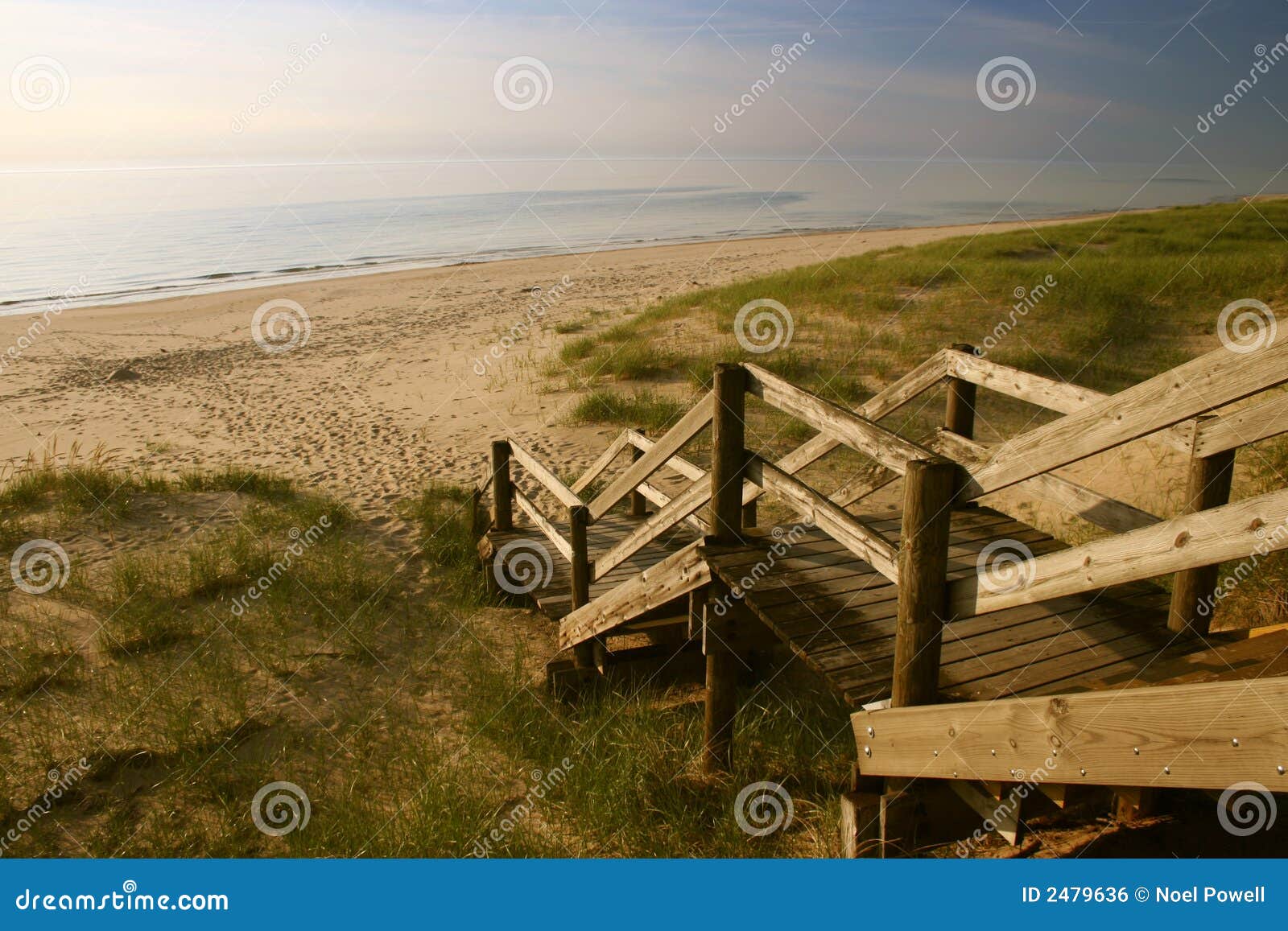 Beach Walkway stock photo. Image of stairs, sunset, grass - 2479636