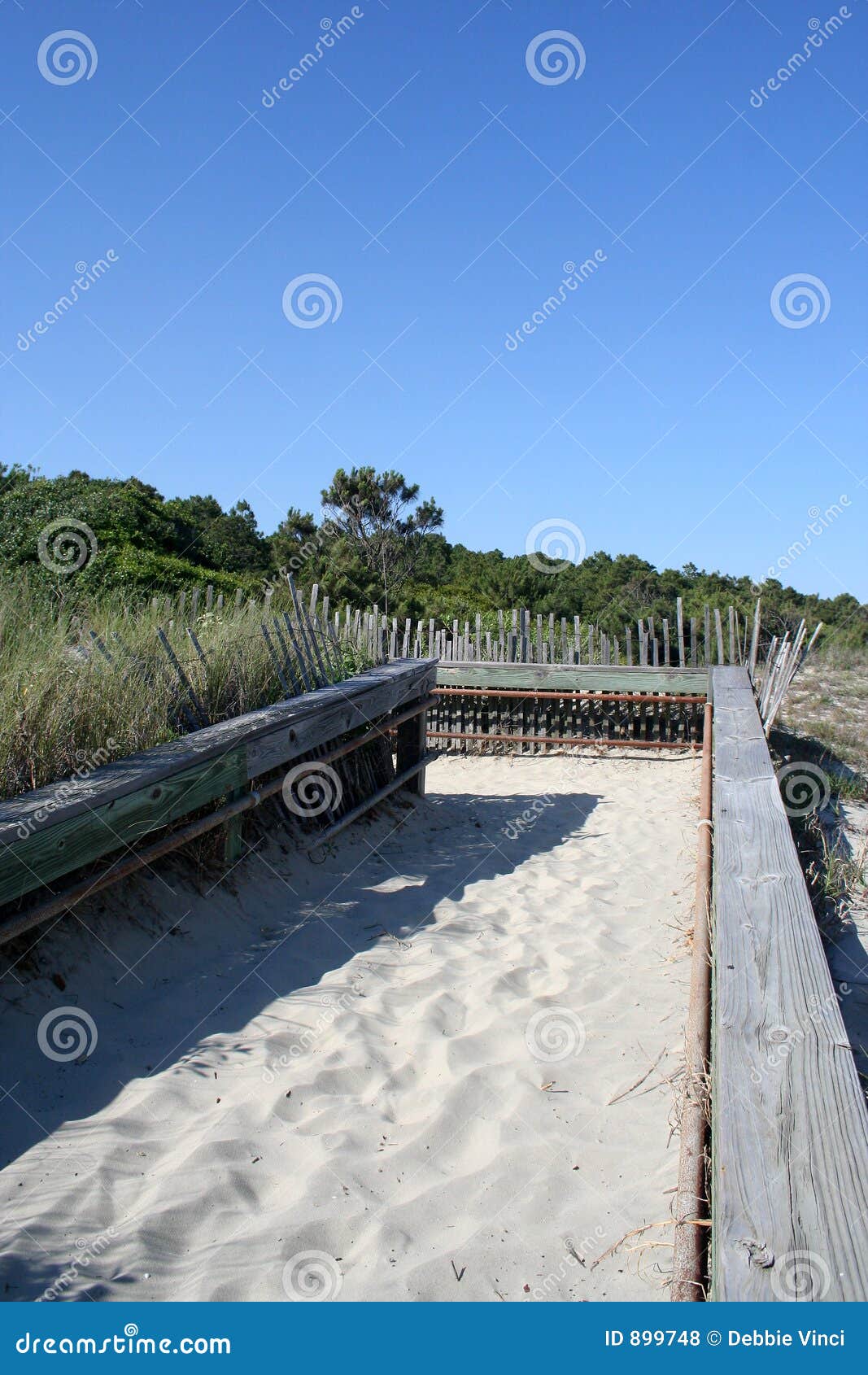 Beach Walkway stock photo. Image of fence, ocean, shore - 899748