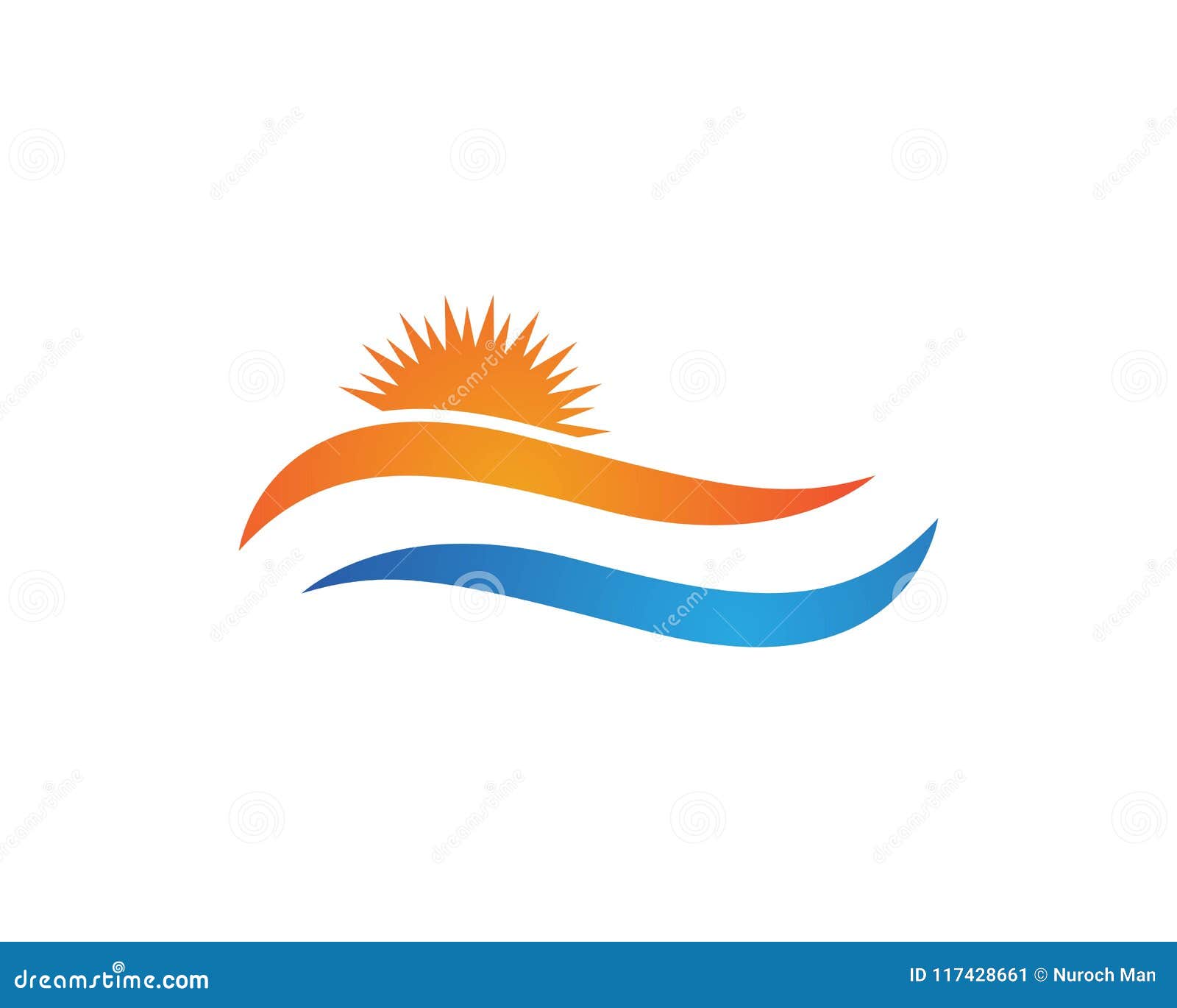 Beach Water Eave Logos Symbols Stock Vector - Illustration of media ...