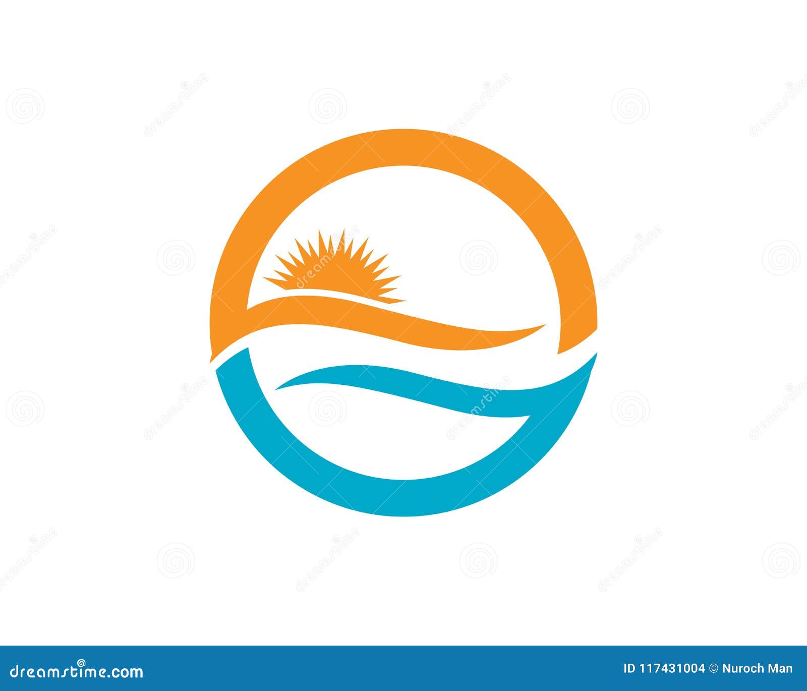 Beach Water Eave Logos Symbols Vector Illustration | CartoonDealer.com ...