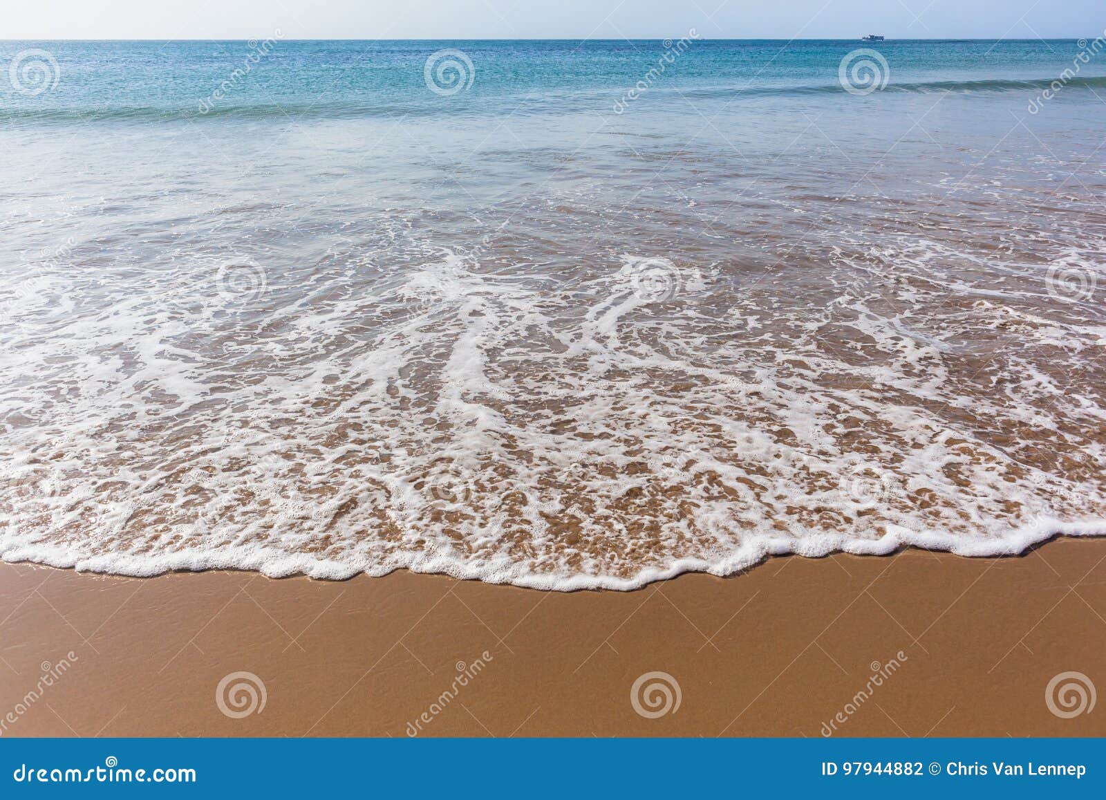 Wave Wash Over Ocean Bank By The Freestanding Boulders Stock Photo ...