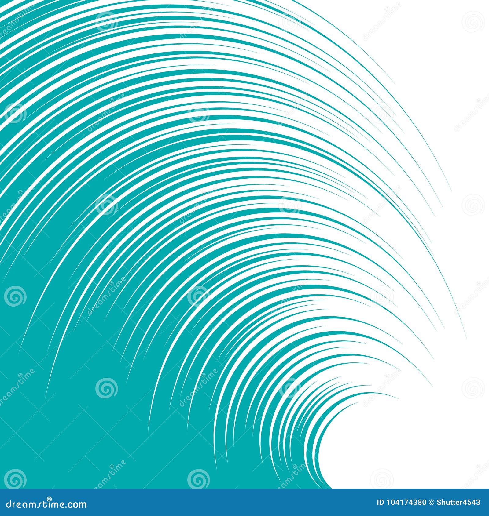 Beach Waves Abstract Pattern Stock Vector - Illustration of decoration ...