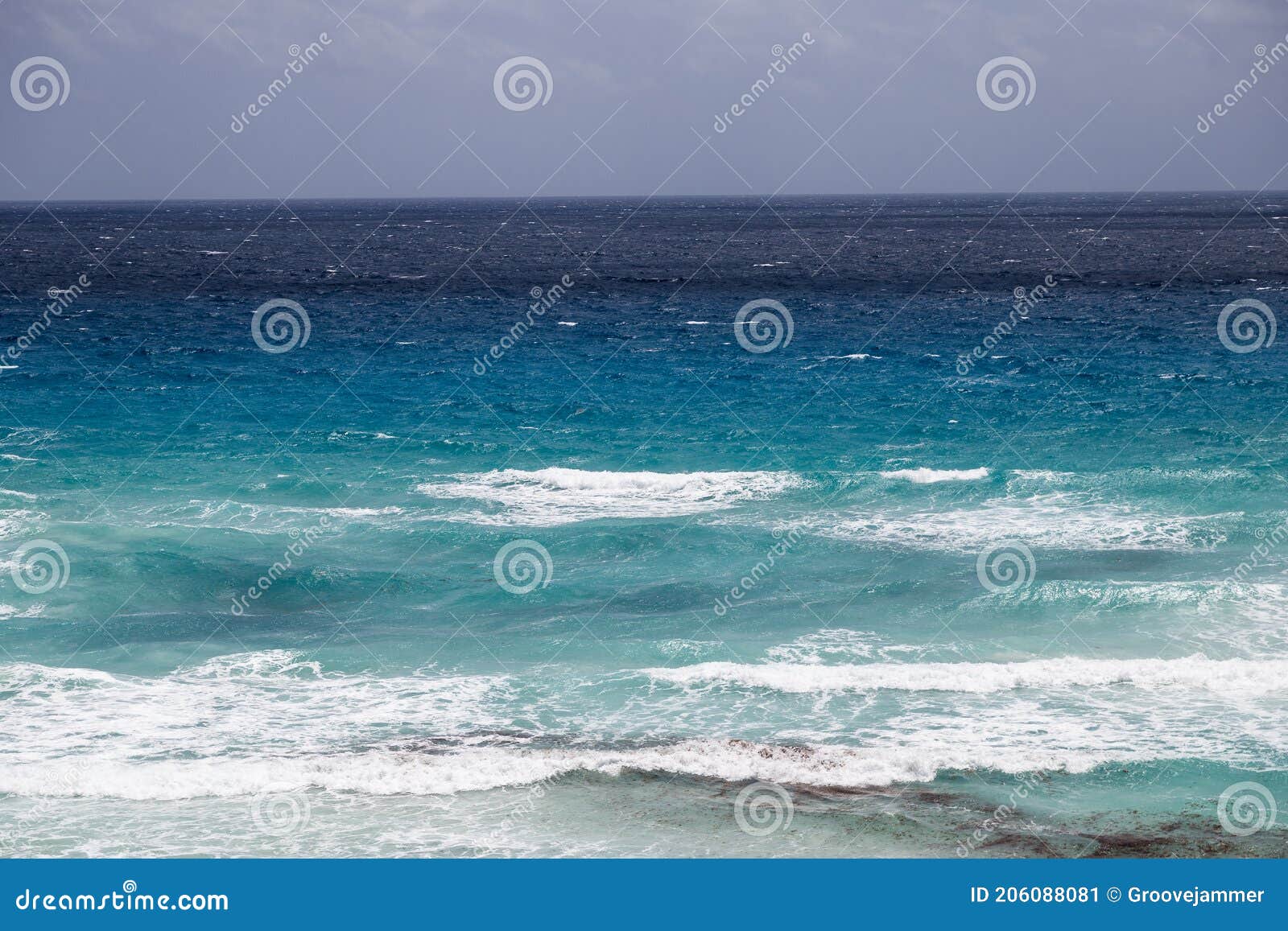 Beach and Waves in Cancun Mexico Stock Image - Image of sand, scenic ...