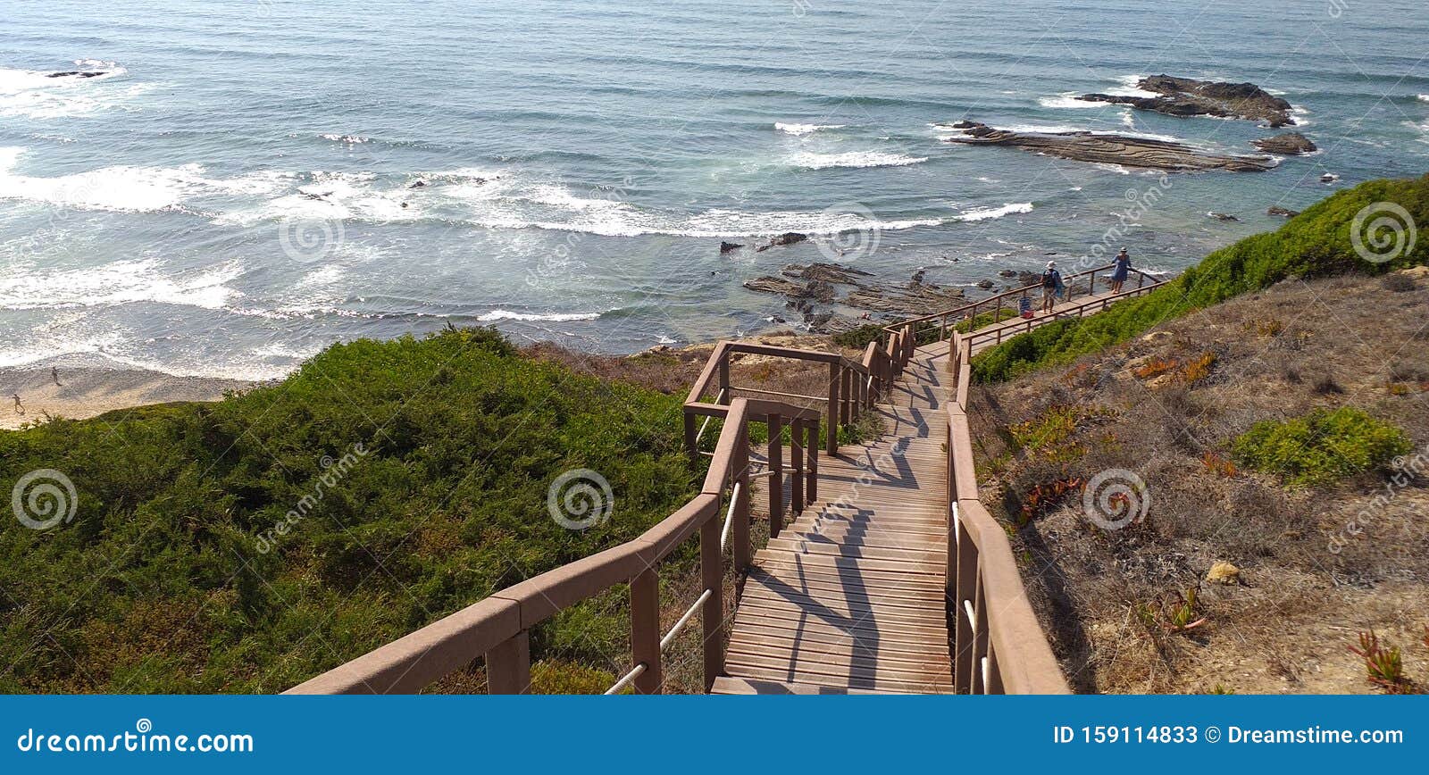 Beach Way Steps Beautiful Forward Nature Stock Image - Image of beach ...