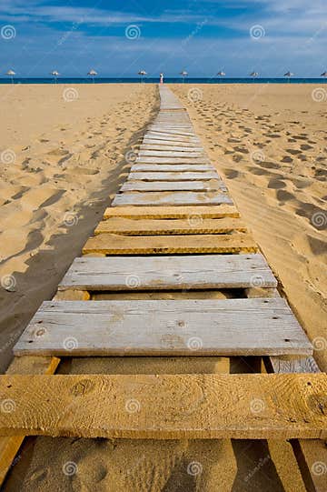 Beach wood walkway stock photo. Image of beach, sand - 12728110