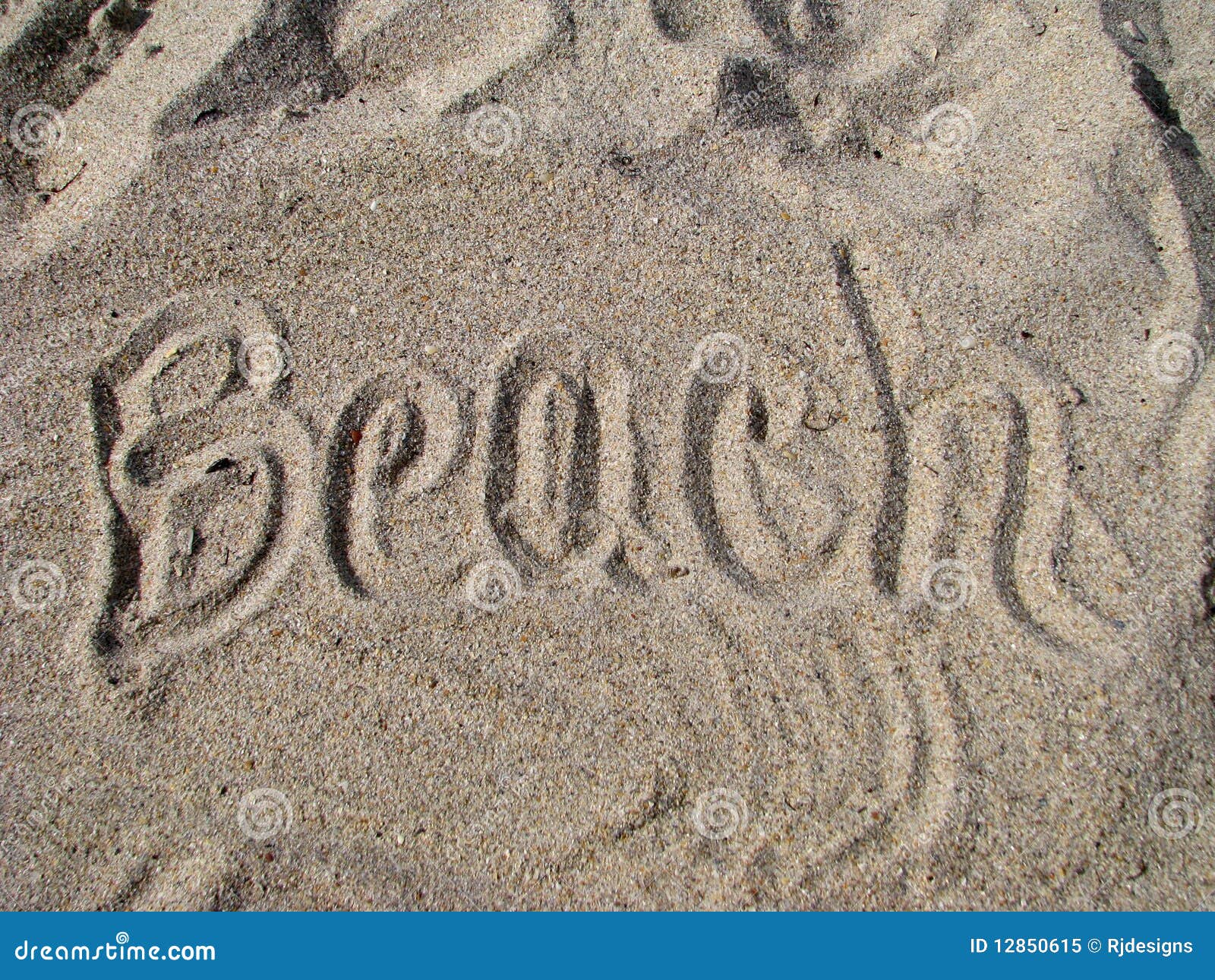 Beach written in sand stock image. Image of handwriting - 12850615