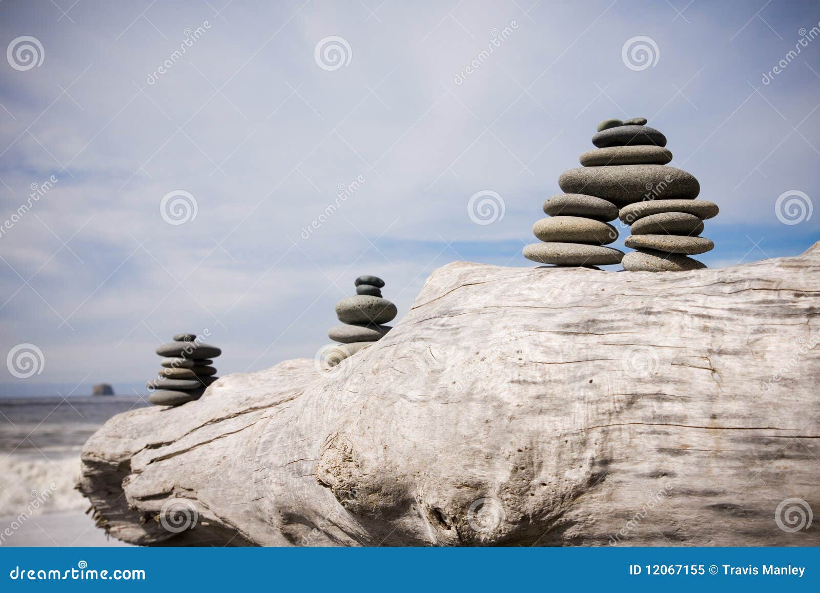 Beach Zen Stone Pile stock image. Image of stability - 12067155