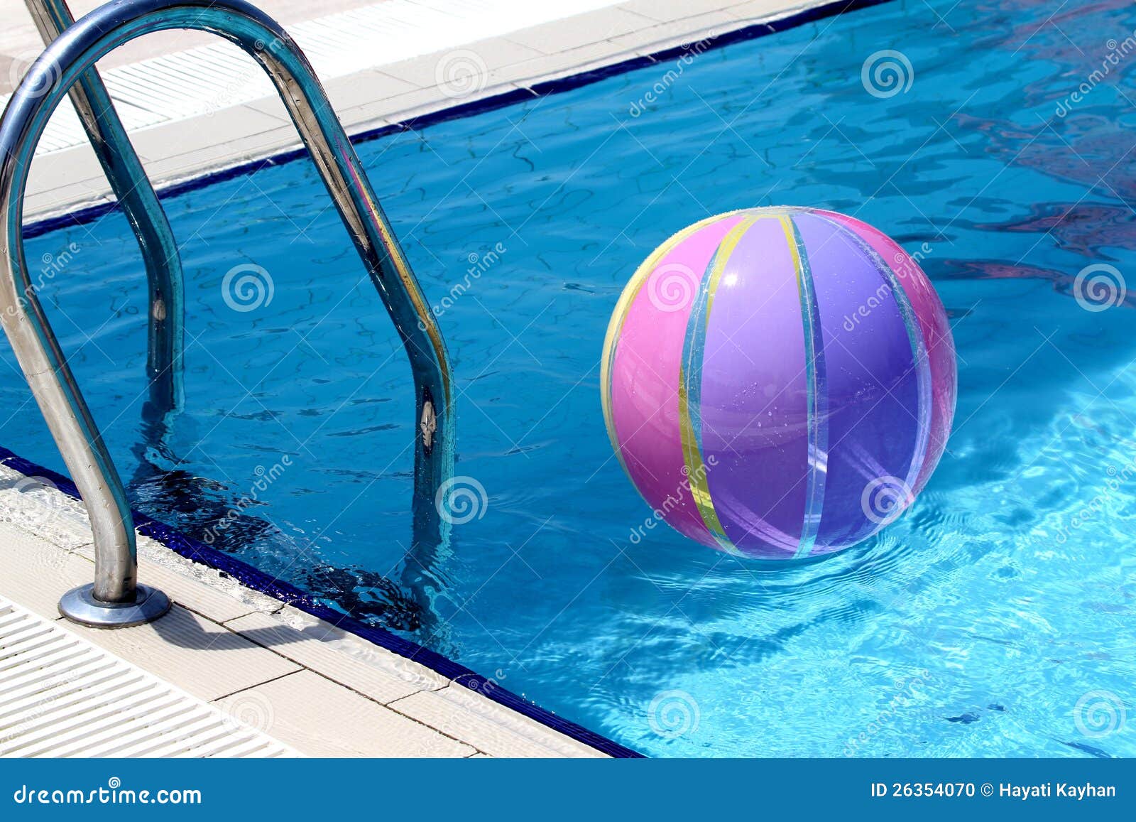 Beachball and swimmingpool stock photo. Image of cool - 26354070