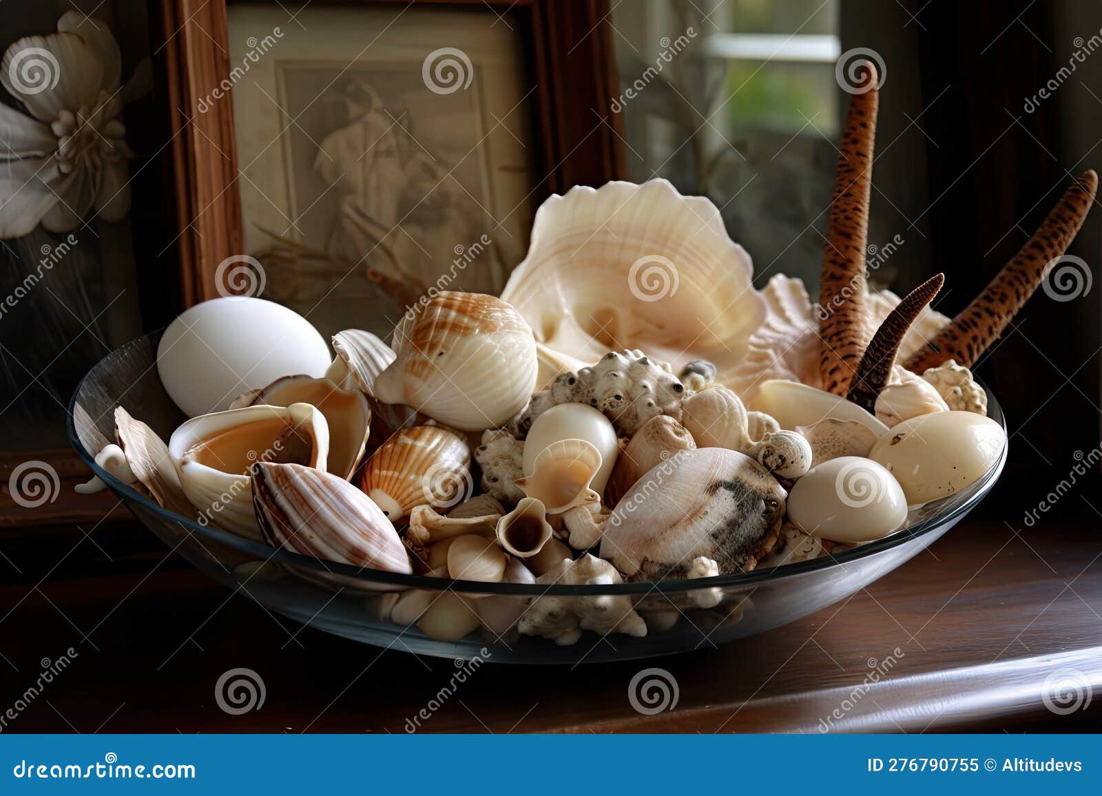 Beachcomber Finds Beautiful Seashells in Perfect Arrangement Stock ...