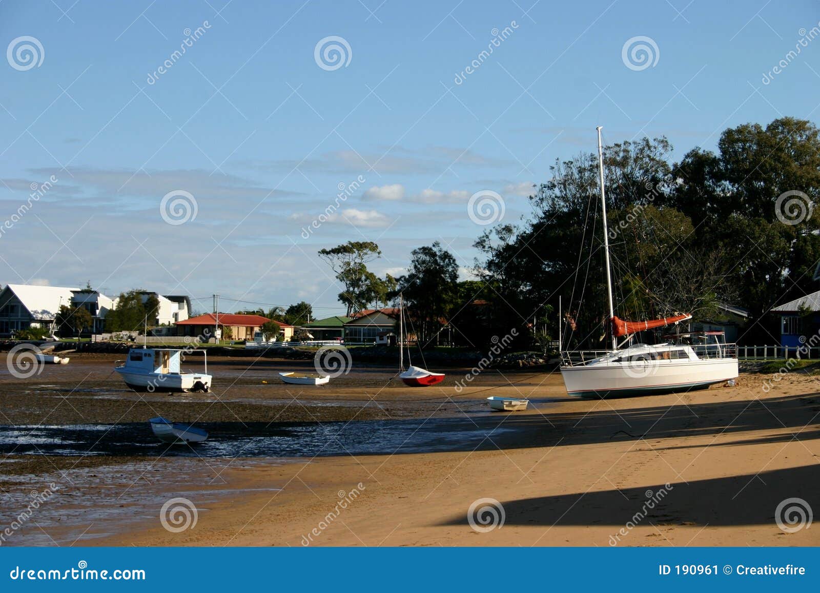 Beached Boats stock image. Image of waterfront, sand, beach - 190961