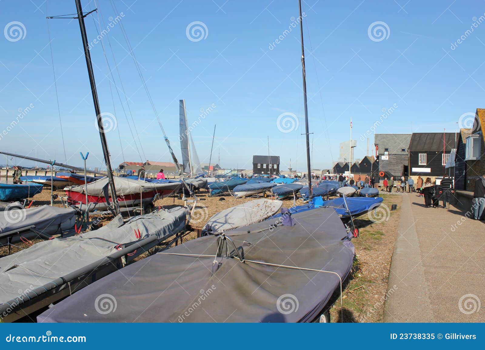 Beached Boats stock image. Image of harbour, kent, fish - 23738335