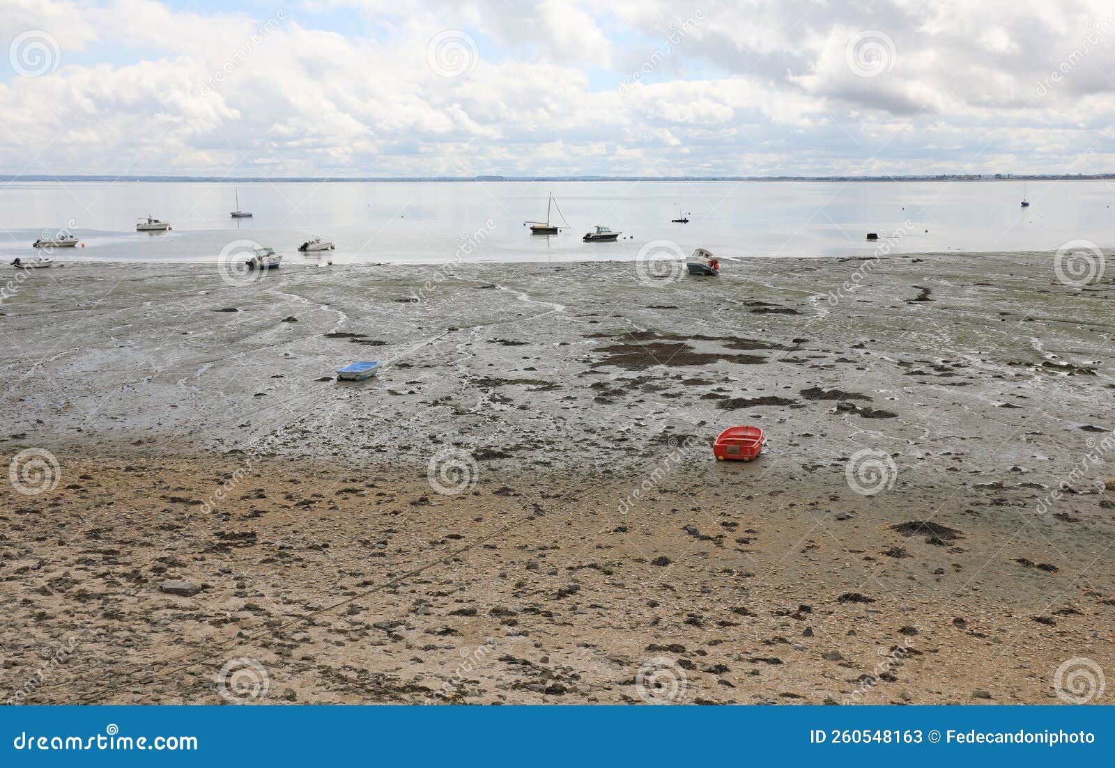 Beached Boats Stranded during Low Tide Editorial Stock Photo - Image of ...