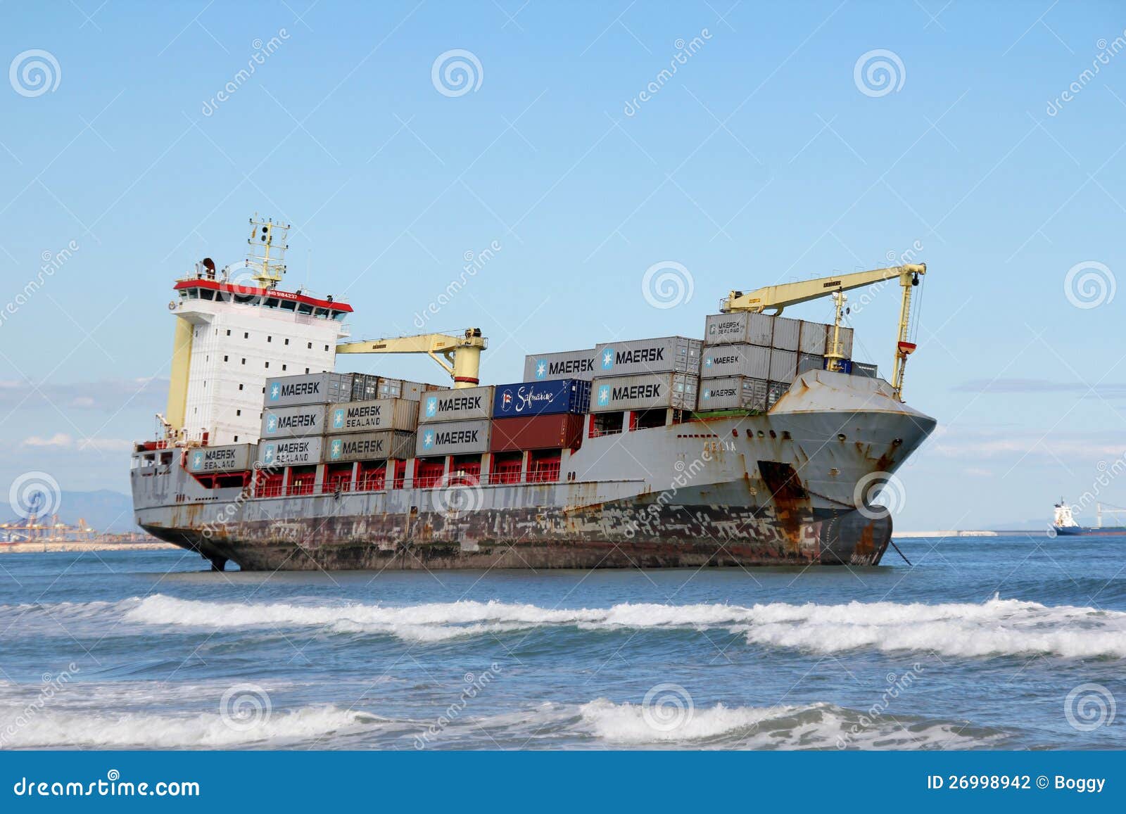 Beached ship editorial photography. Image of naval, nautical - 26998942