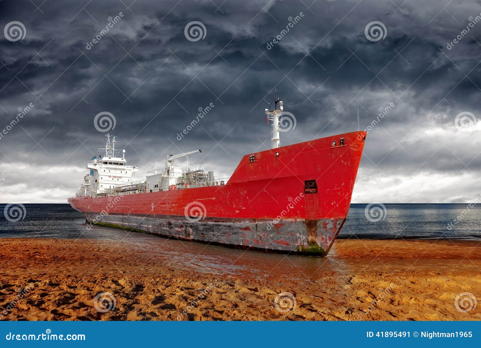 Beached ship stock image. Image of damage, beach, environment - 41895491
