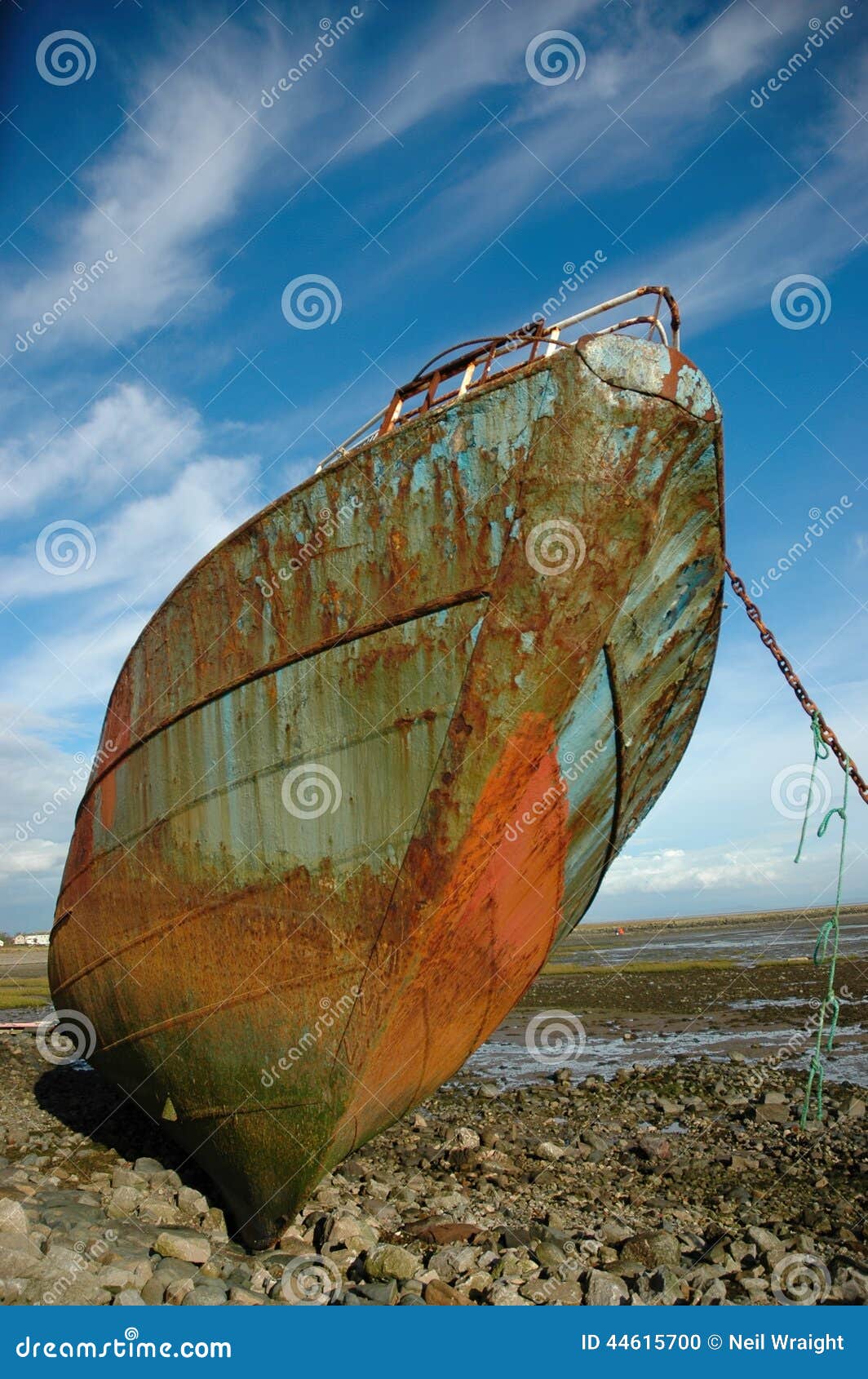 Beached Ship stock photo. Image of forgotten, cargo, beach - 44615700