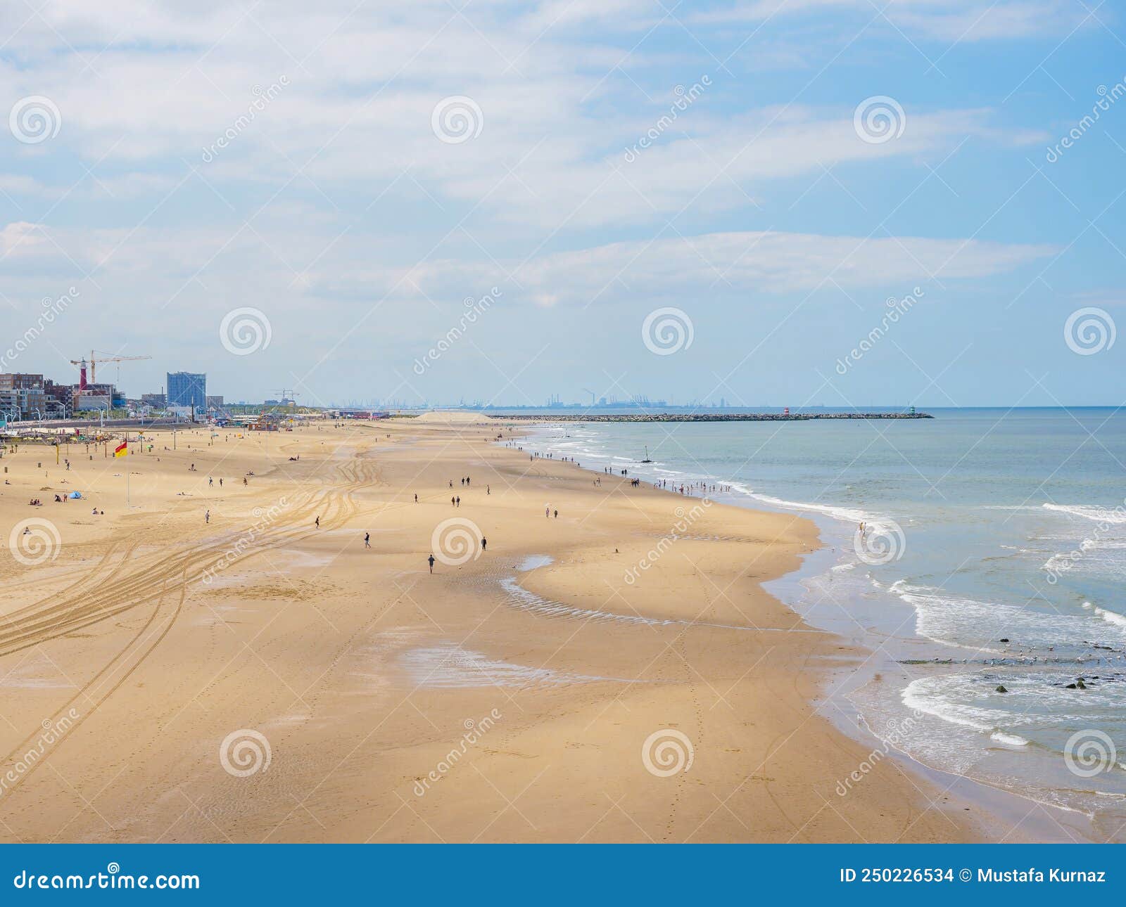 Beaches of Holland with Sea Stock Photo - Image of landscape, beautiful ...