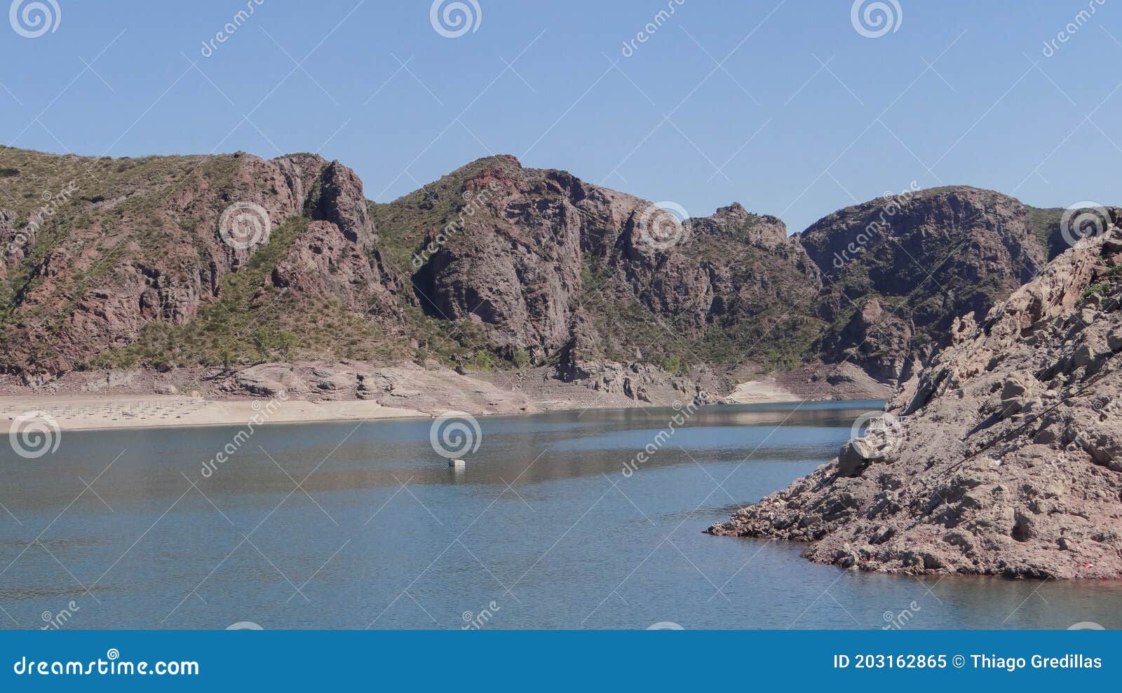 View Of Mountains With Beaches Of Sand White Royalty-Free Stock Photo ...