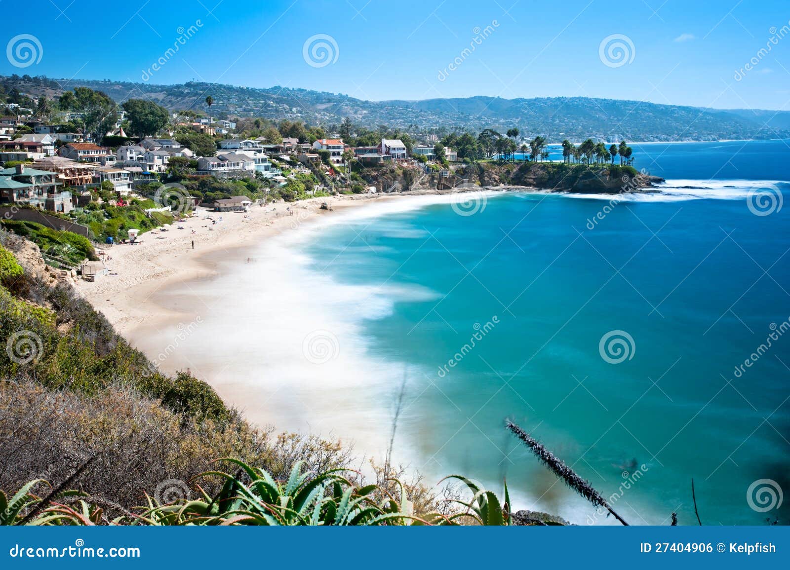 Beachfront cove stock photo. Image of orange, water, cove - 27404906