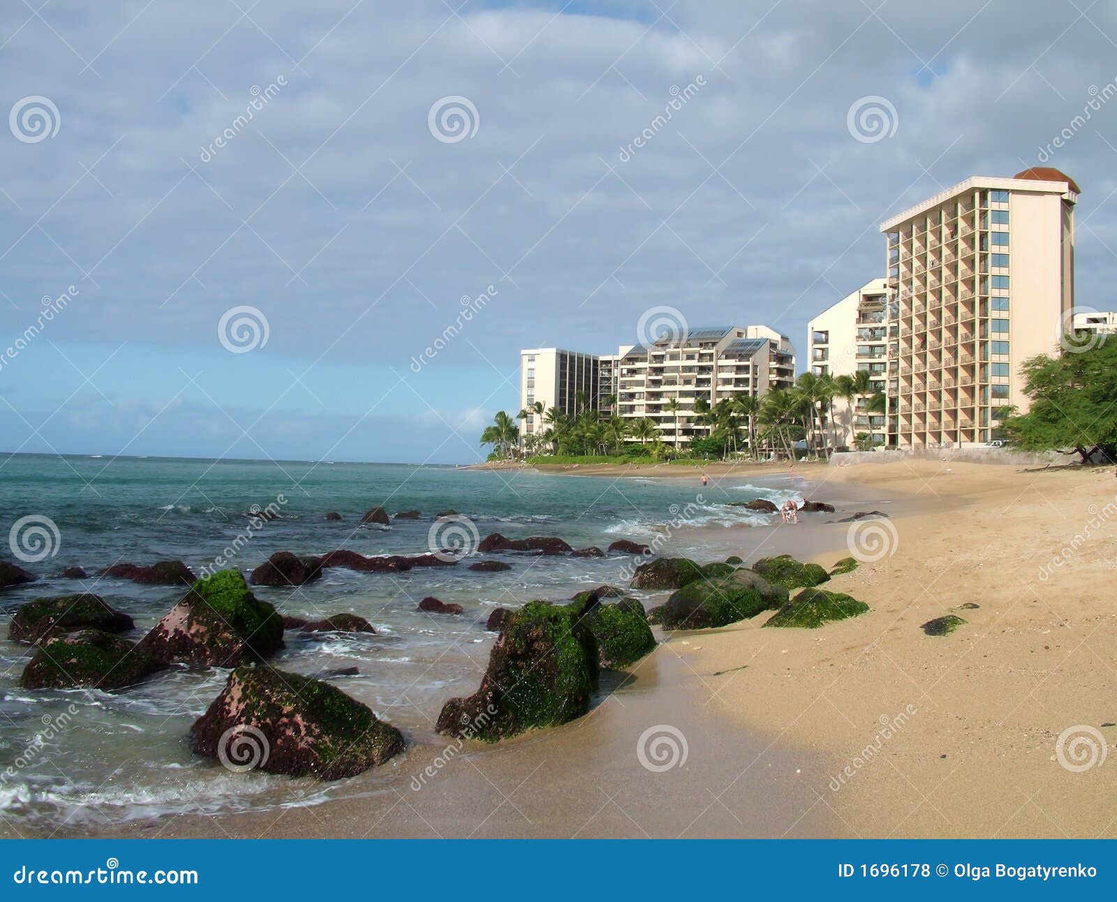 Beachfront Resorts stock photo. Image of oceanfront, tide - 1696178