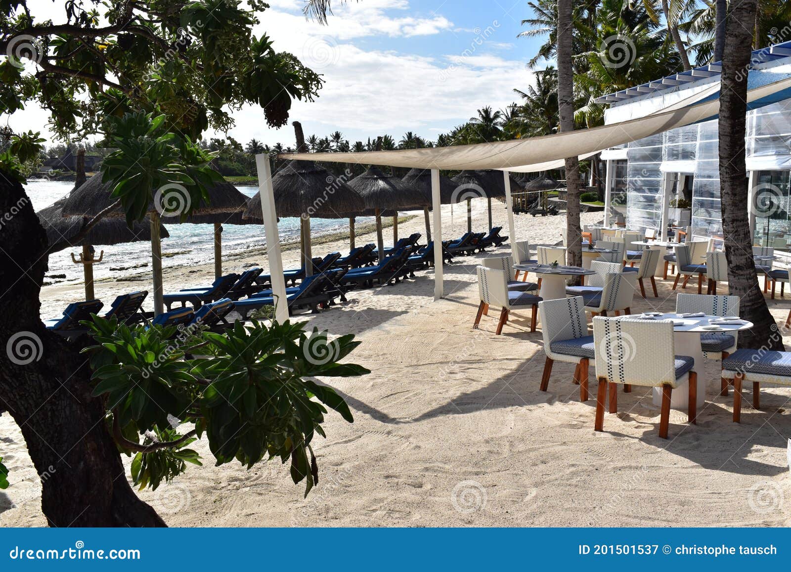 Beachfront Restaurant Offering Access To a Private Tropical Beach ...