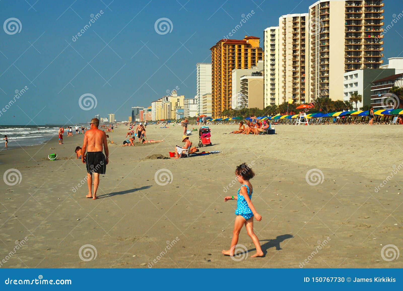 The Grand Strand of Myrtle Beach Editorial Image - Image of hospitality ...