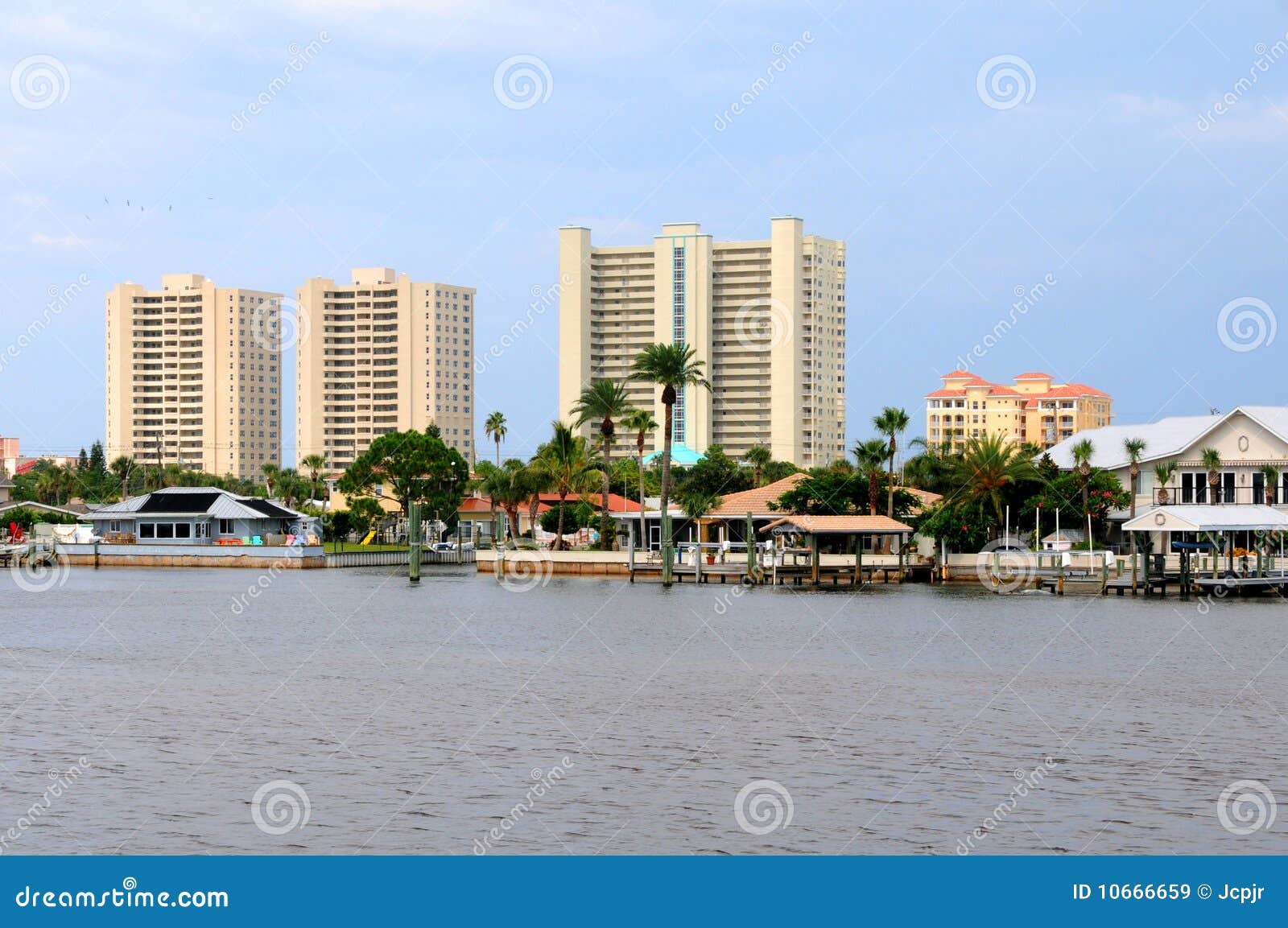 Beachside Condos stock image. Image of blue, front, tourism - 10666659