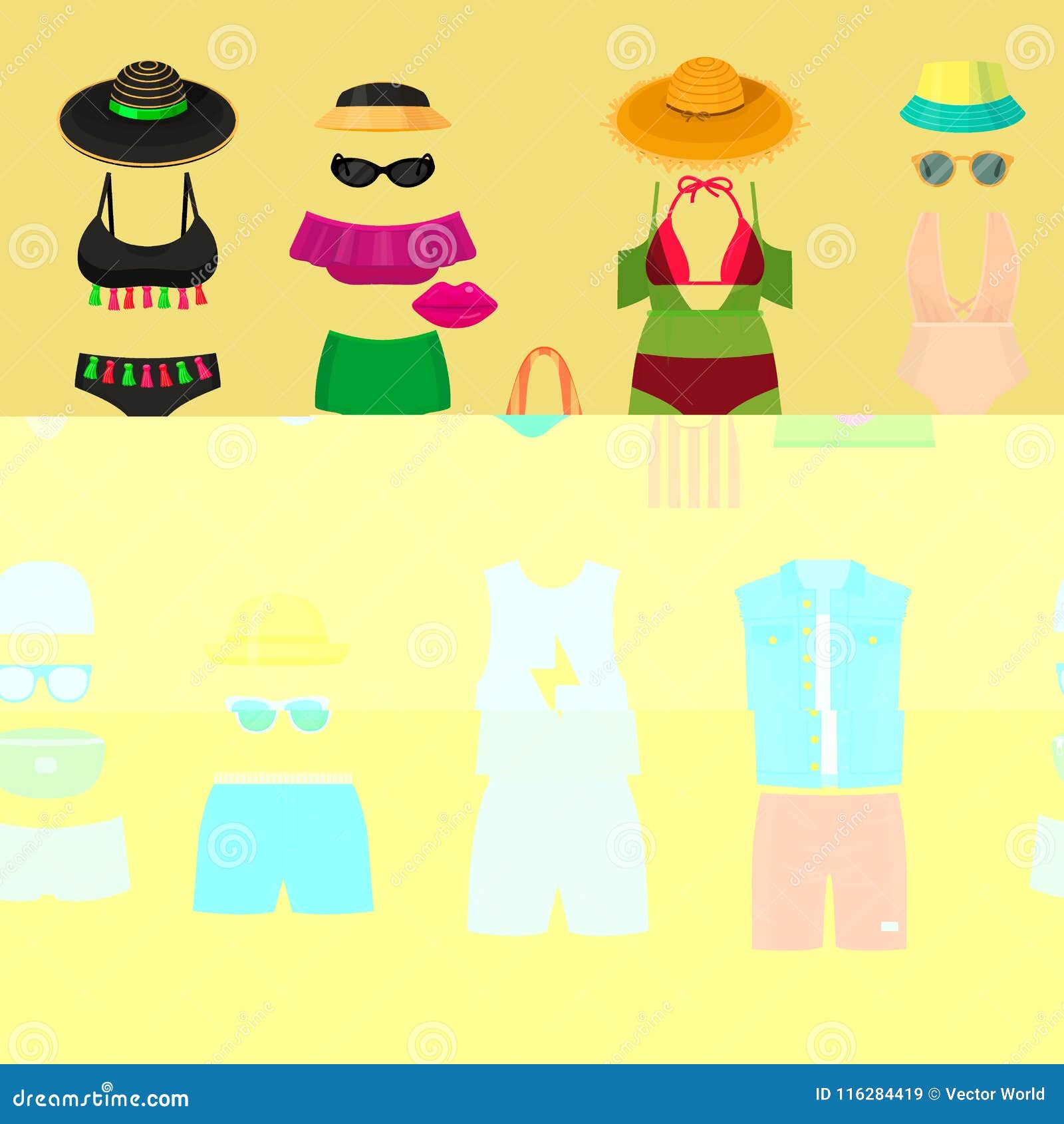 Beachwear Bikini Cloth Fashion Looks Vacation Lifestyle Women Collection Sea Light Beauty