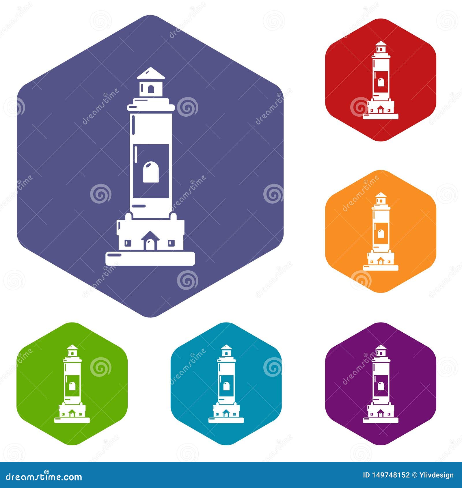 Beacon icon, simple style stock vector. Illustration of nautical ...