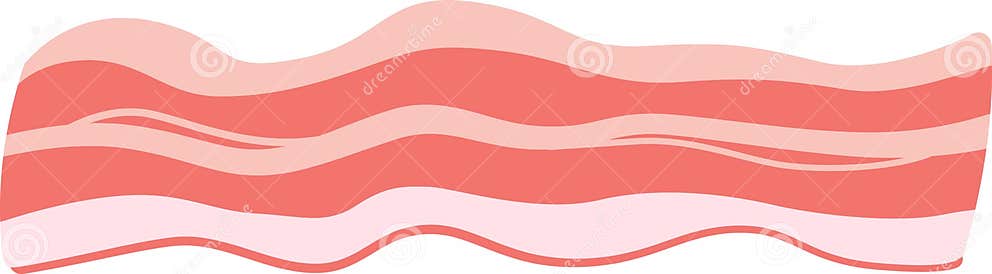 Beacon Meat Slice stock illustration. Illustration of roast - 289338561