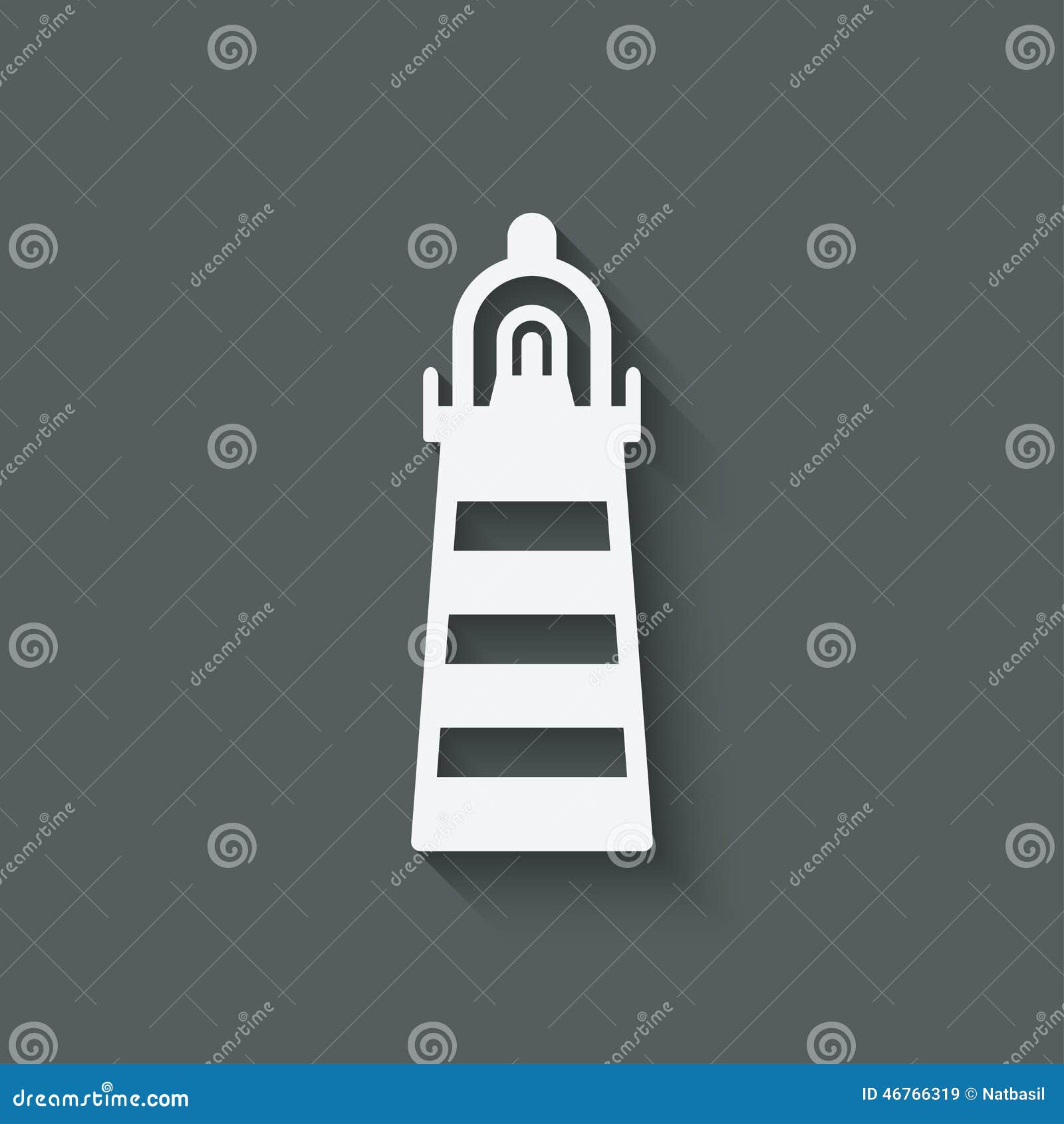 Beacon navigate symbol stock vector. Illustration of architecture ...