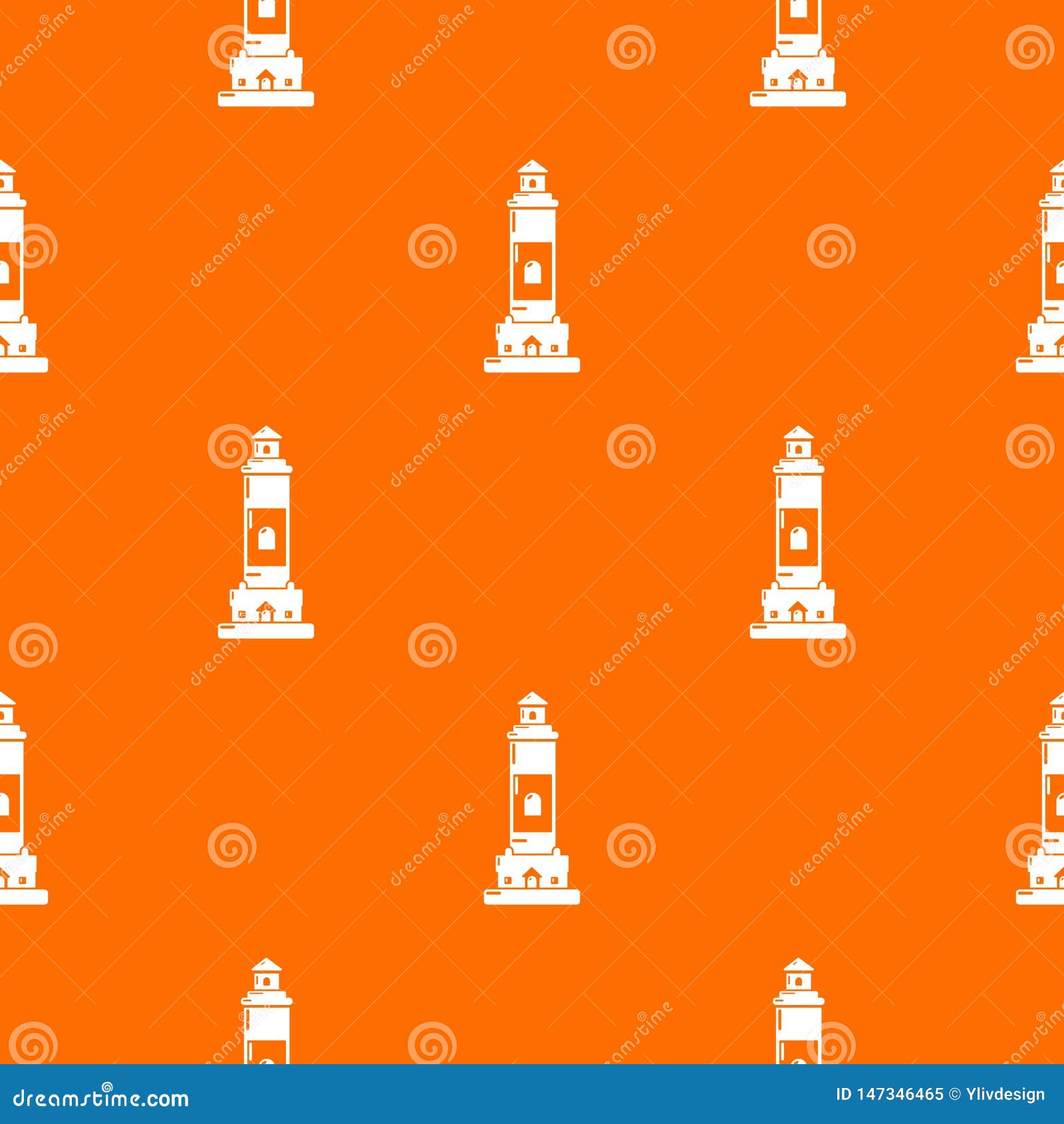 Beacon Pattern Vector Orange Stock Vector - Illustration of navigate ...