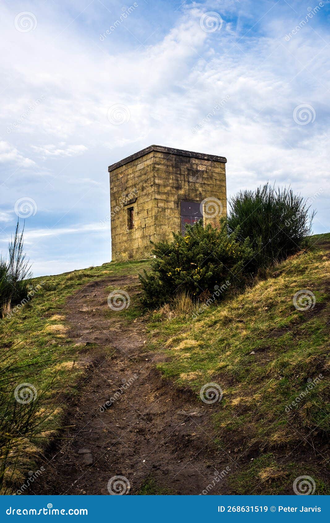 Beacon Tower on Billinge Hill, Merseyside, UK Stock Image - Image of ...