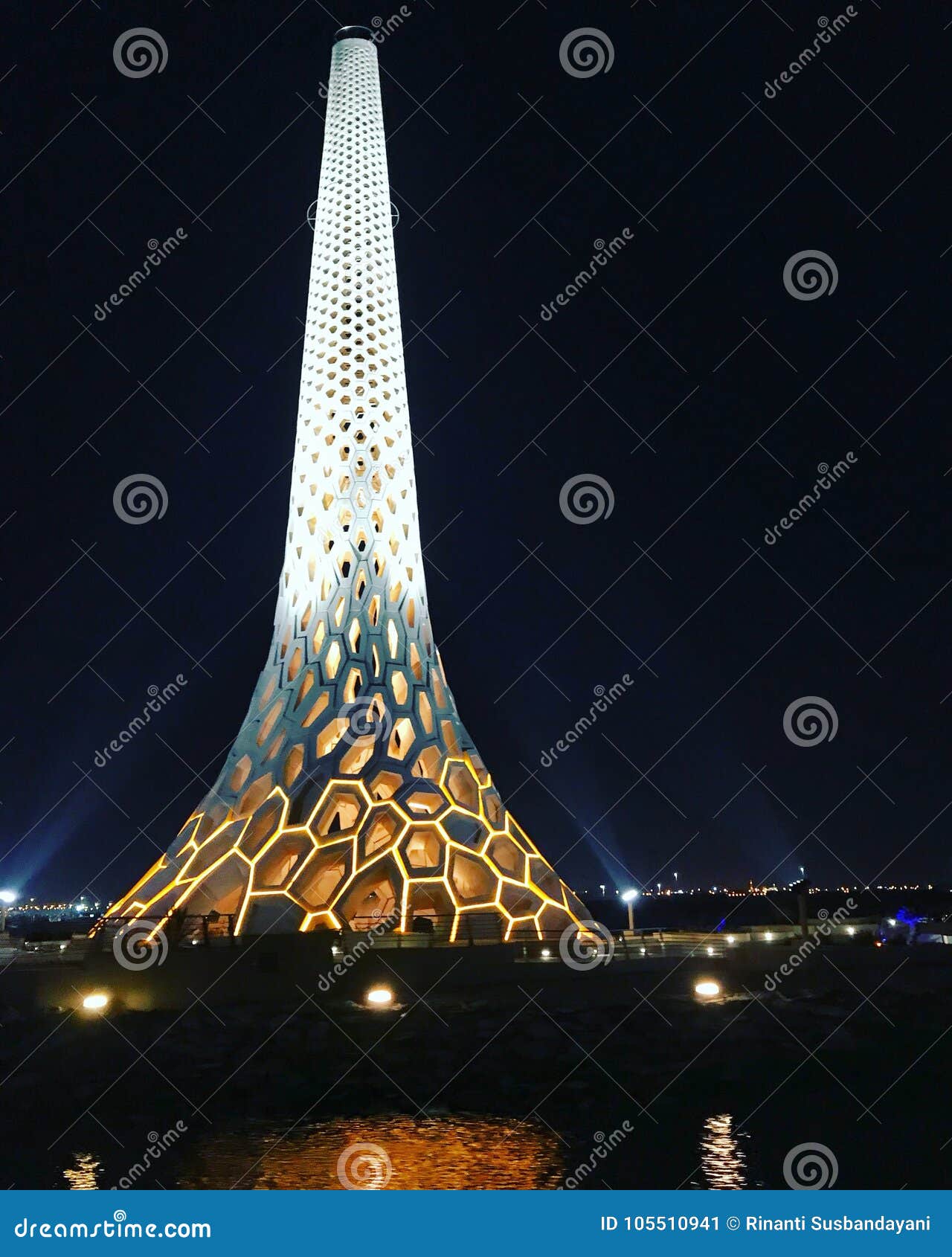 The beacon editorial photo. Image of kaust, night, beacon - 105510941