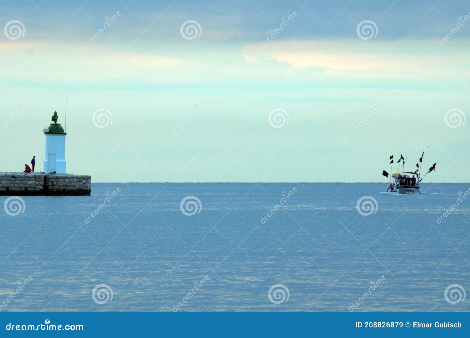 Beaconing in the Nautical Navigation Stock Image - Image of mobile ...