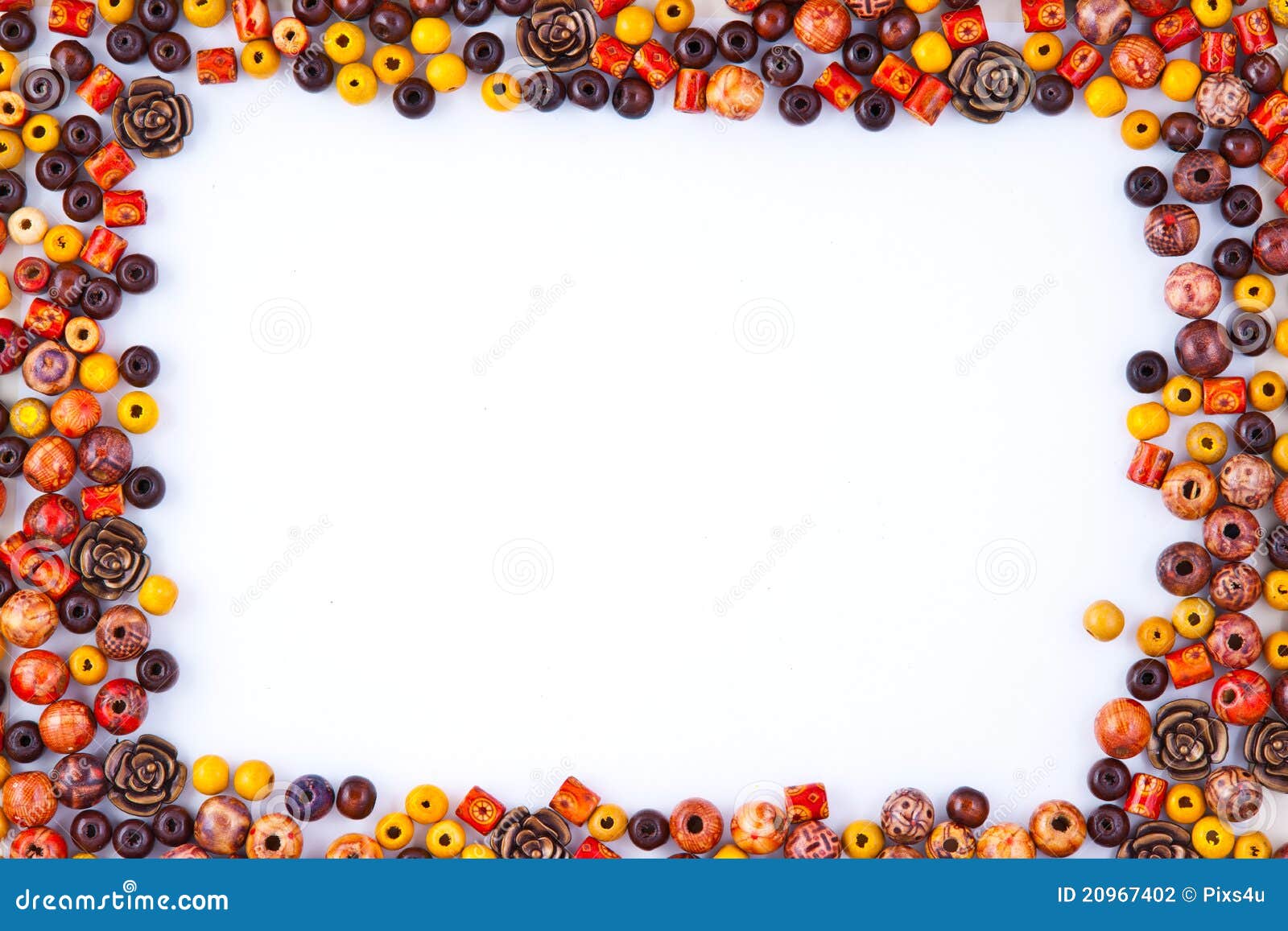 Bead Frame stock photo. Image of frame, border, white - 20967402