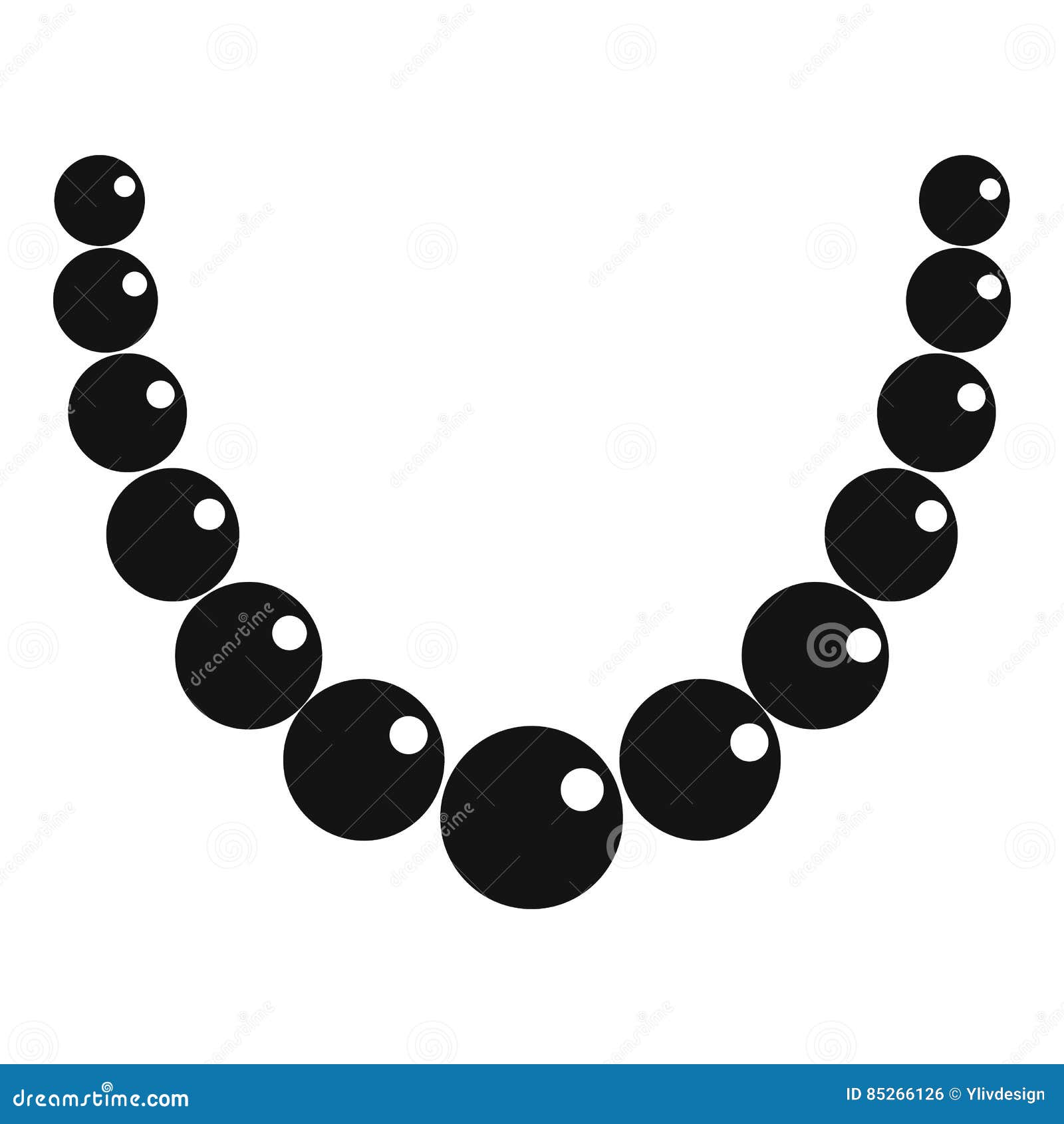 Bead icon, simple style stock vector. Illustration of gemstone - 85266126
