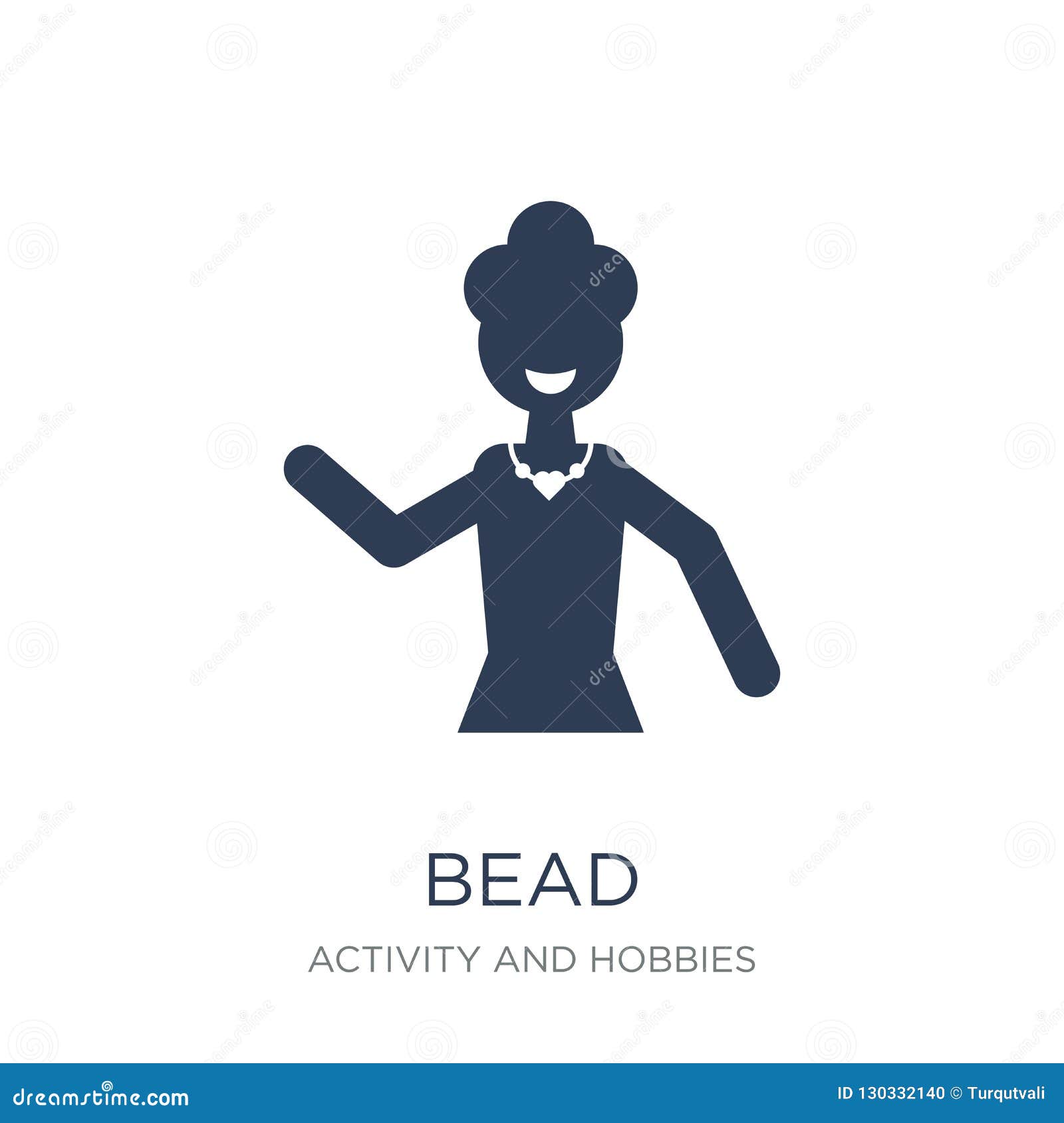 Bead Icon. Trendy Flat Vector Bead Icon on White Background from Stock ...