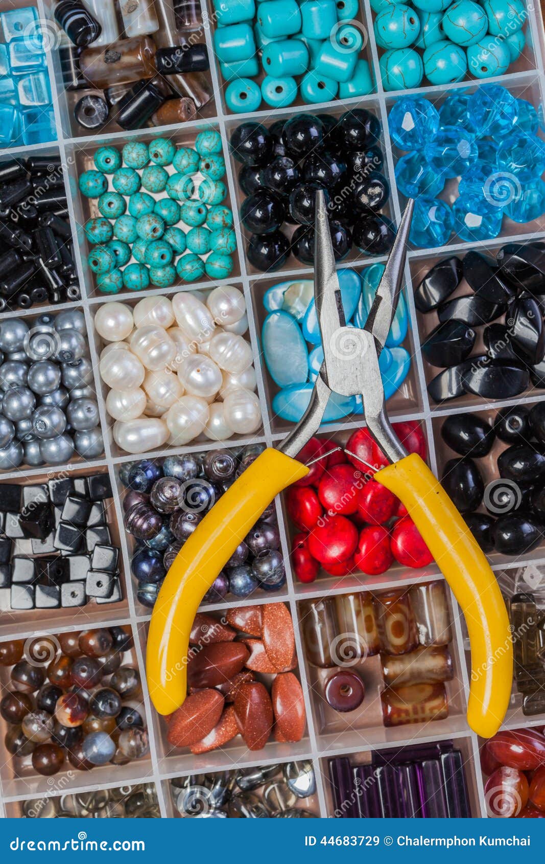 Bead making accessories stock image. Image of coral, hobby - 44683729