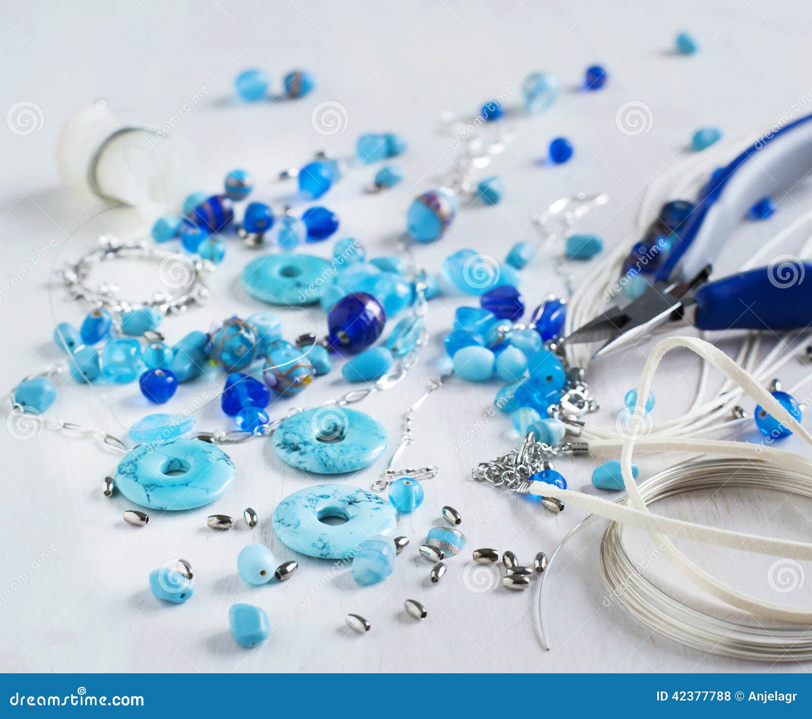 Bead making accessories stock photo. Image of necklace - 42377788