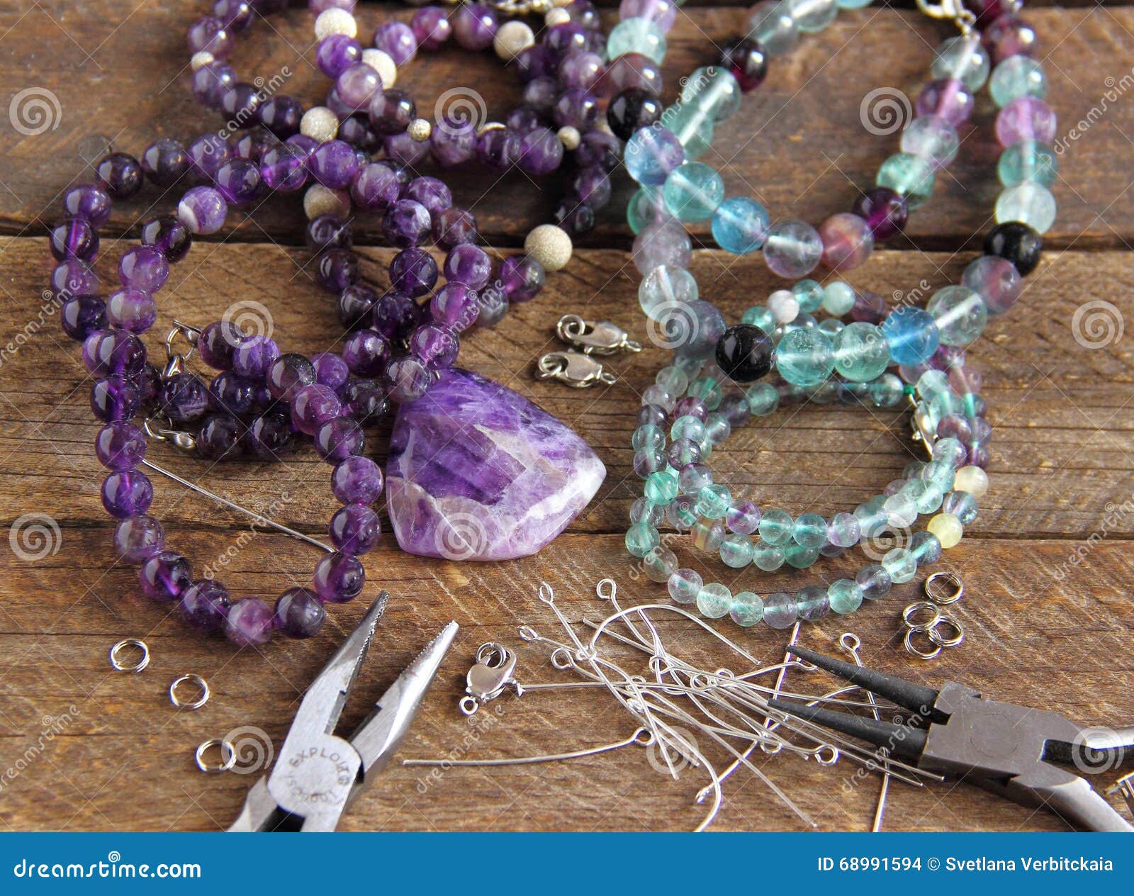 Bead making accessories stock photo. Image of elegance - 68991594