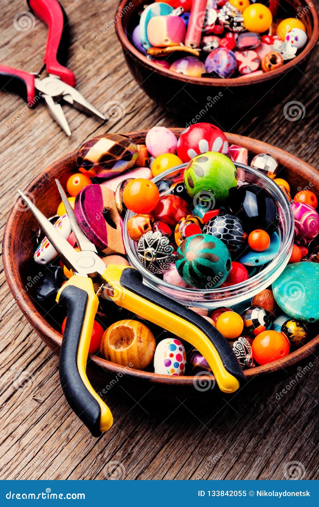 Bead for making jewelry stock image. Image of colorful - 133842055