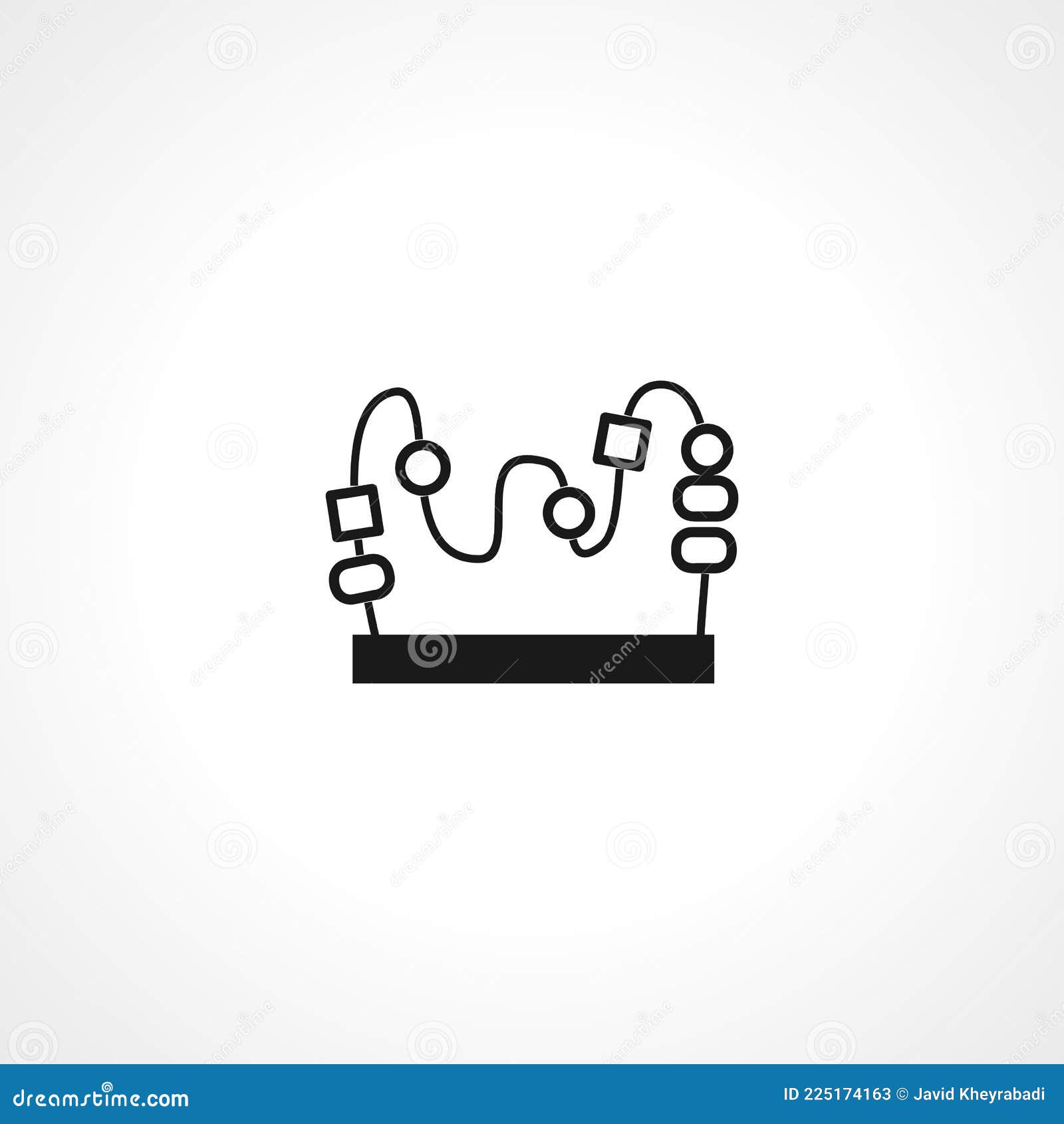 Bead Maze Icon. Toy Vector Icon. Toy Isolated Icon Stock Vector ...