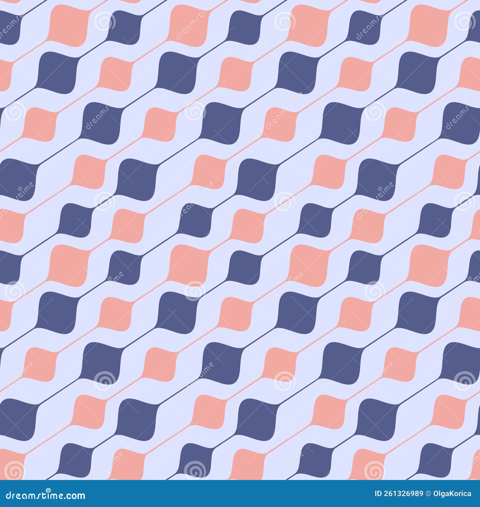 Bead on a String Abstract Art Seamless Pattern, Purple Pink Textile ...