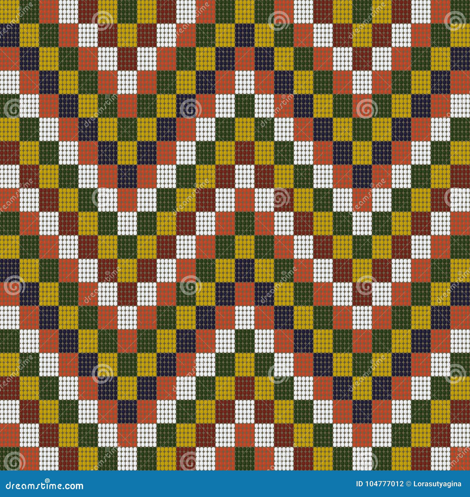 Bead Texture. Boho Style Motif. Seamless Pattern. Stock Vector ...