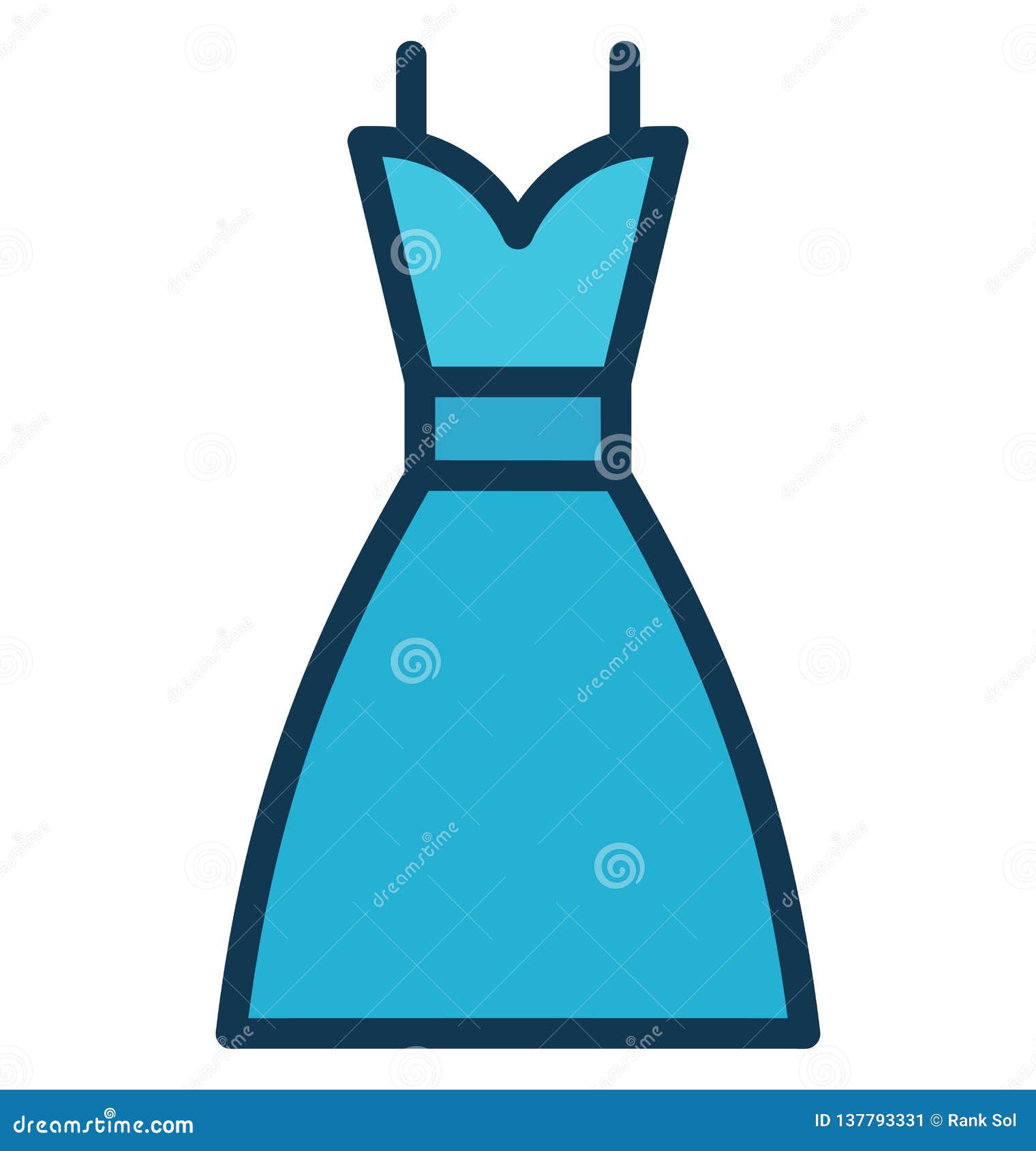 Beaded Halter Isolated Vector Icon that Can Be Easily Modified or Edit ...