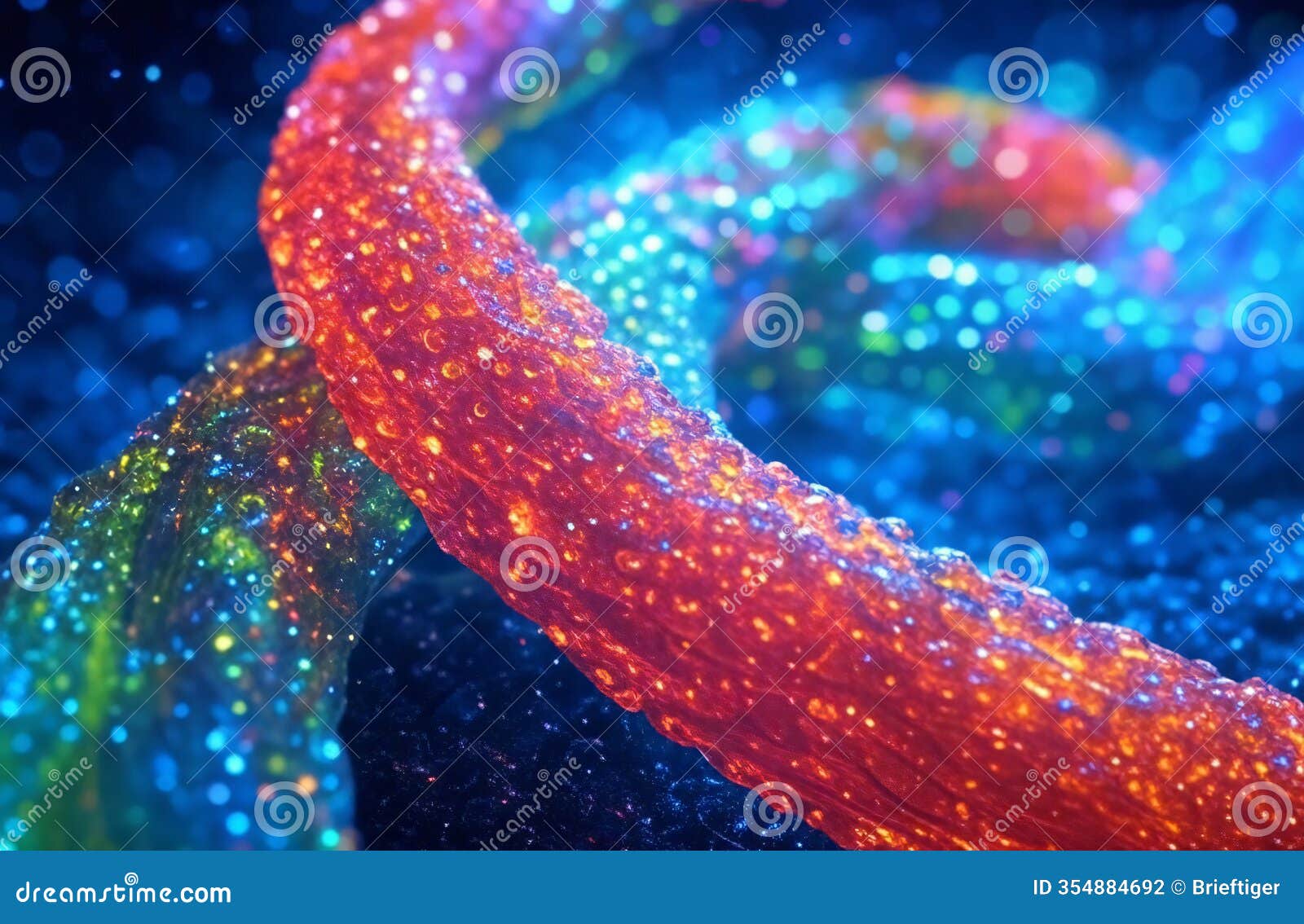 Chromatin Fiber And Nucleosome Structure With Vibrant Bioluminescence ...