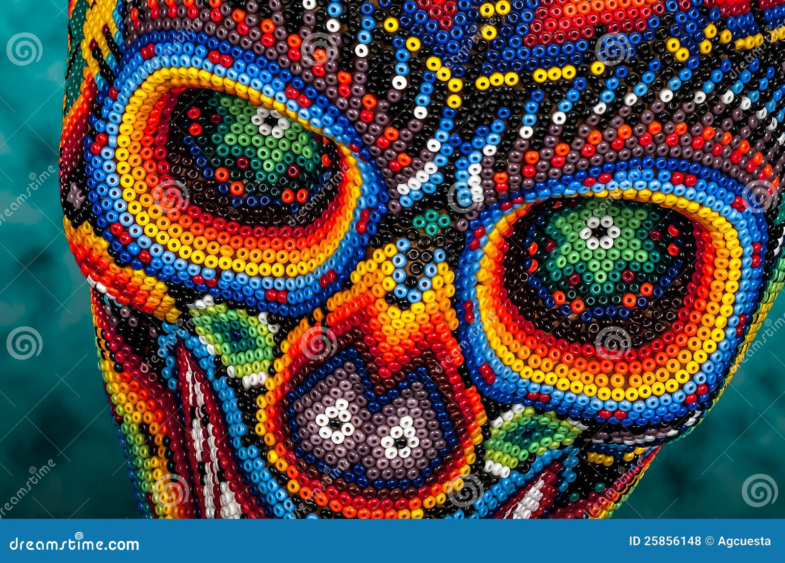 Beaded skull eyes stock photo. Image of death, mexican - 25856148