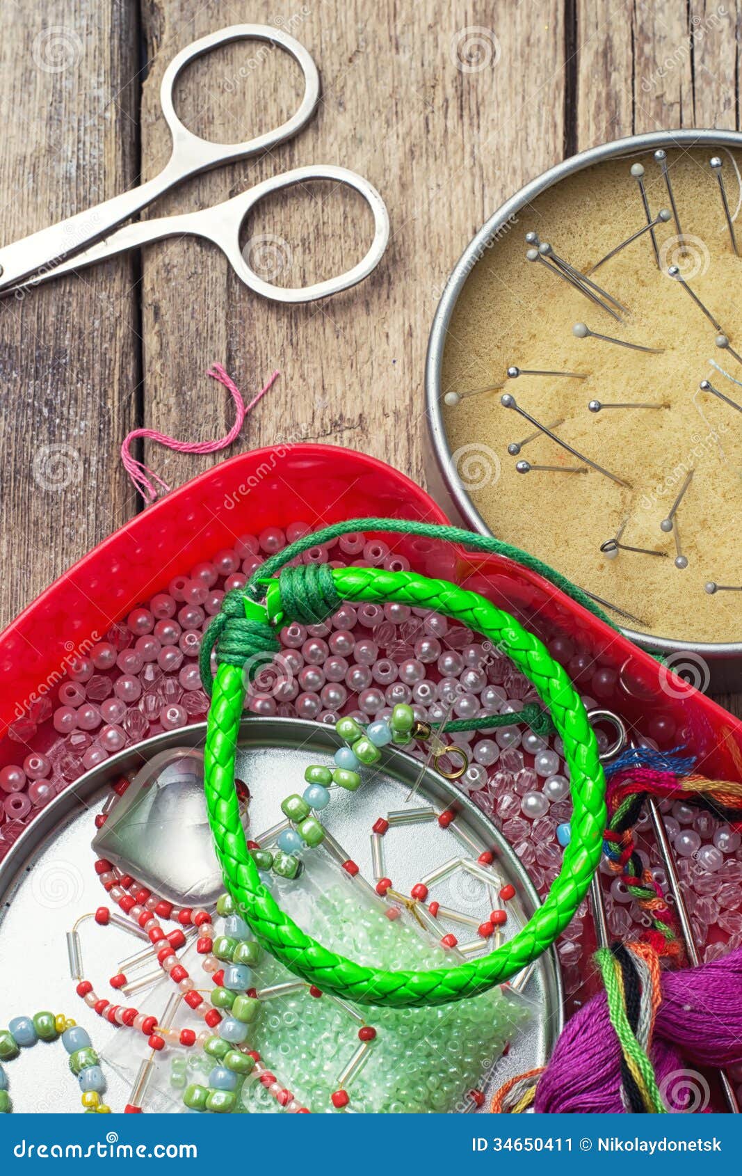 Beading stock image. Image of weaving, beads, embroidery - 34650411