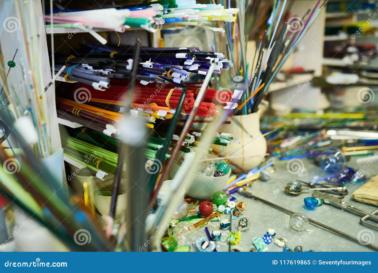 Beadmaking Workshop stock image. Image of jewelry, fusing - 117619865